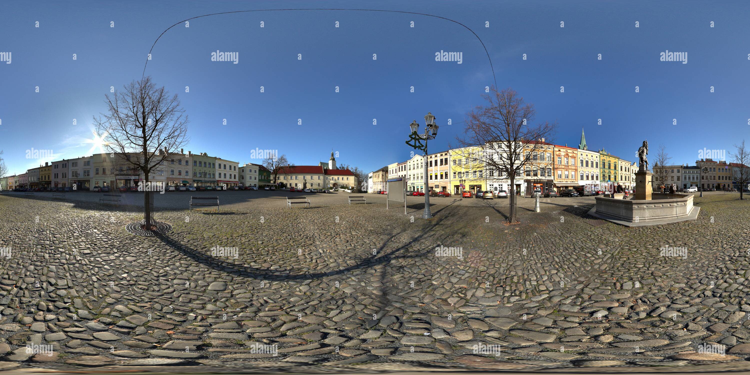360° view of Frydek Mistek Zamecke Namesti - Alamy