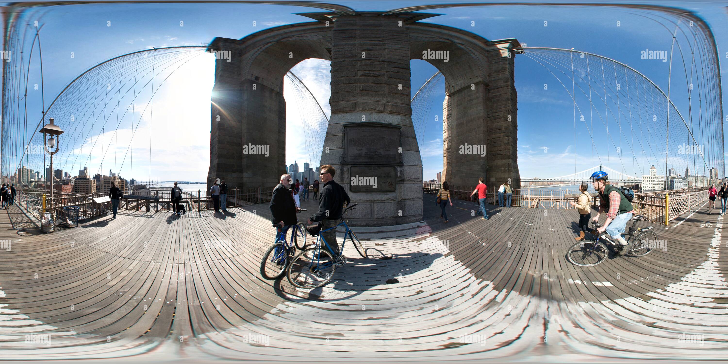 360° view of Brooklyn Bridge, New York, USA - Alamy