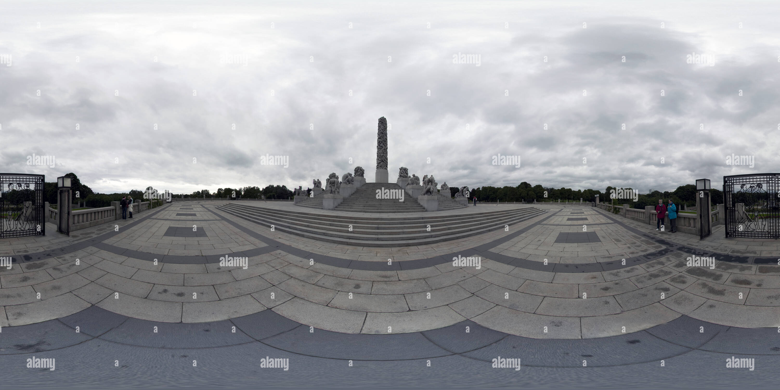 360° view of Oslo 19 Vigelandsparken - Alamy