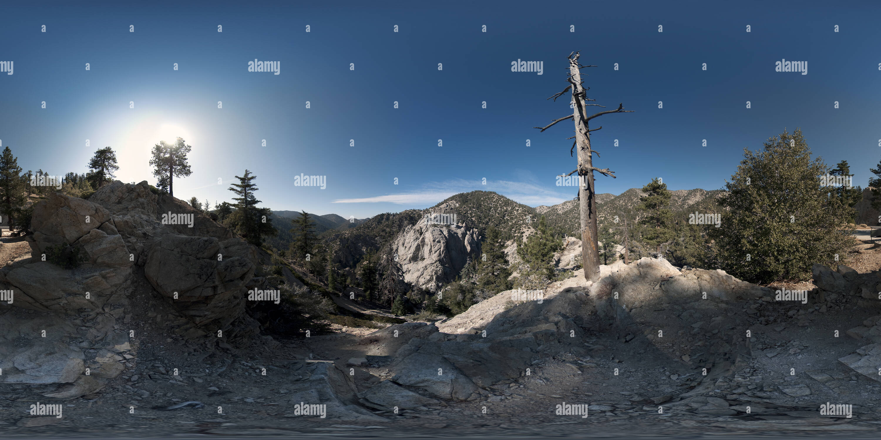 360° view of Angeles Crest Highway, Southern California, USA - Alamy