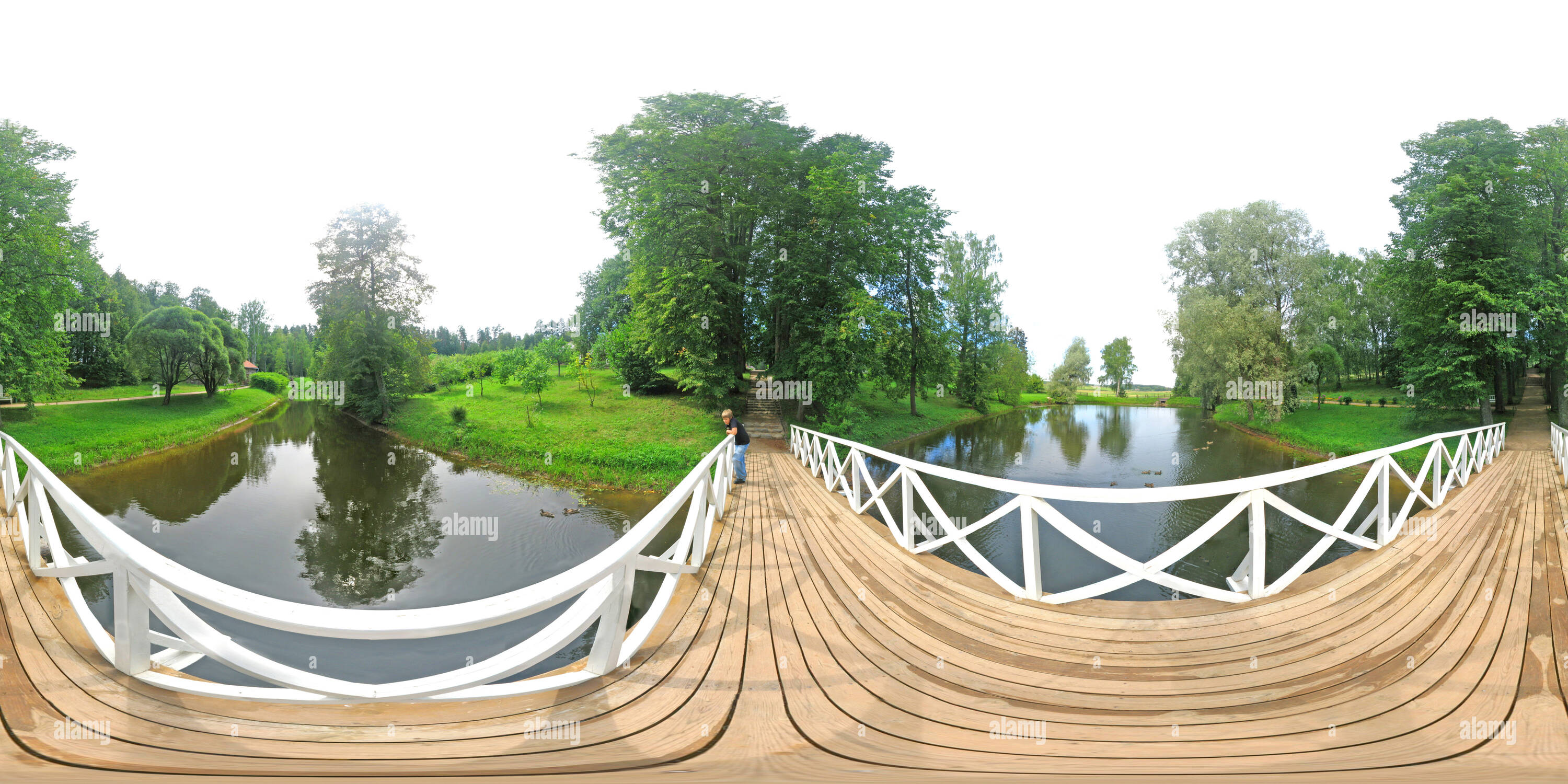 360° view of The humpbacked bridge in Mihajlovsky - Alamy