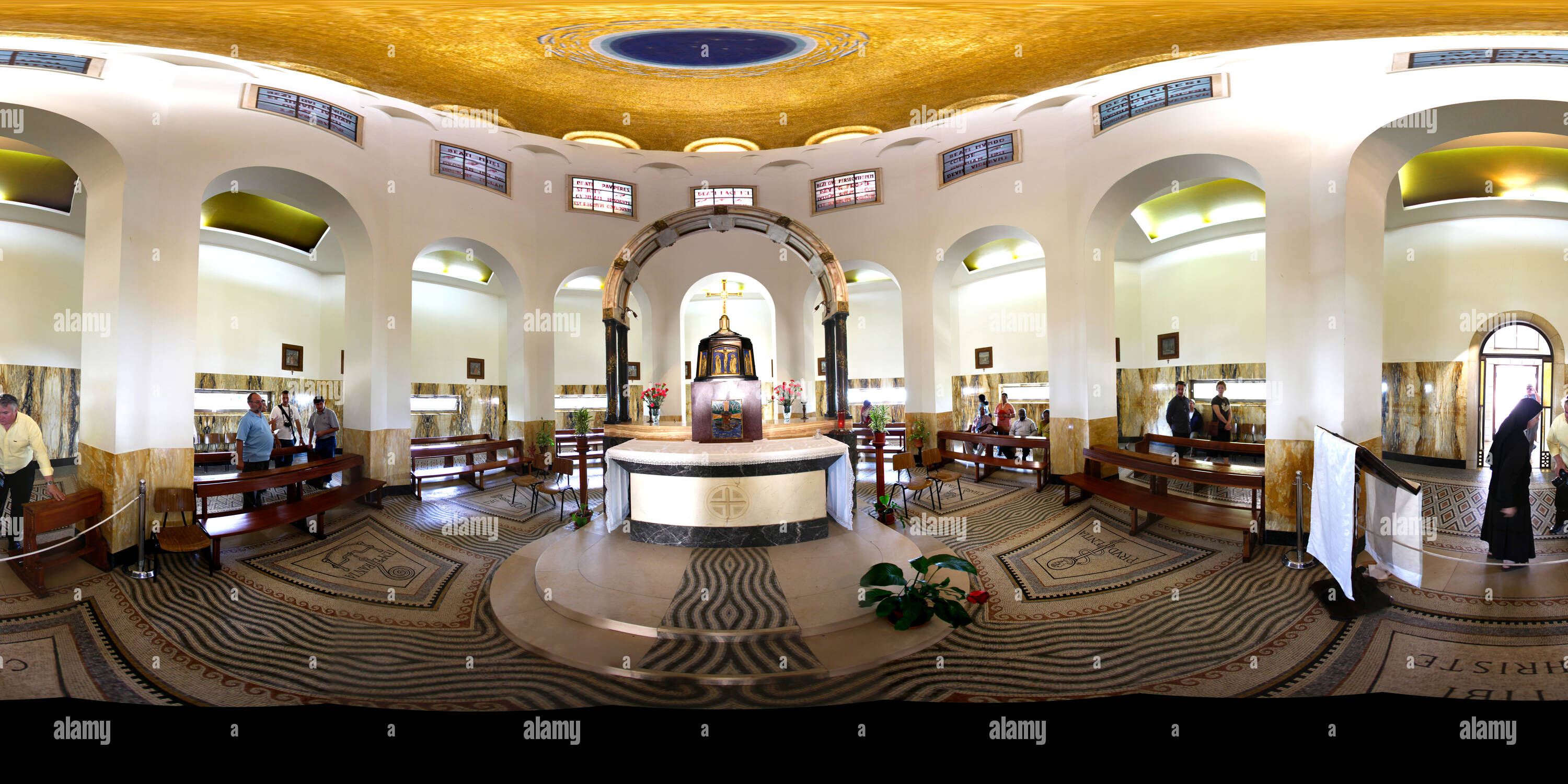 360° view of Mount of Beatitudes, Israel - Alamy