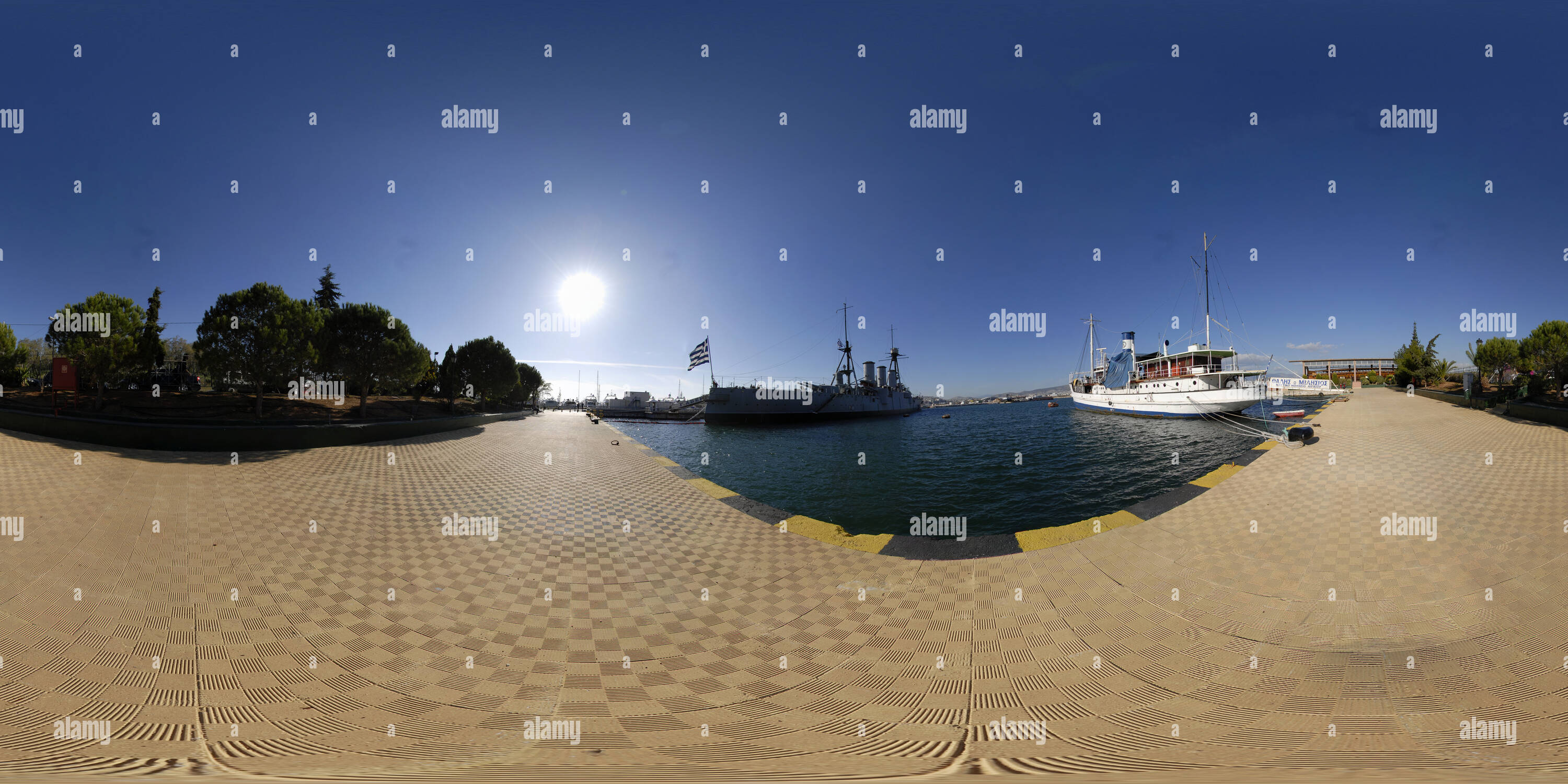 360° view of Averof Ship Athens 6 - Alamy
