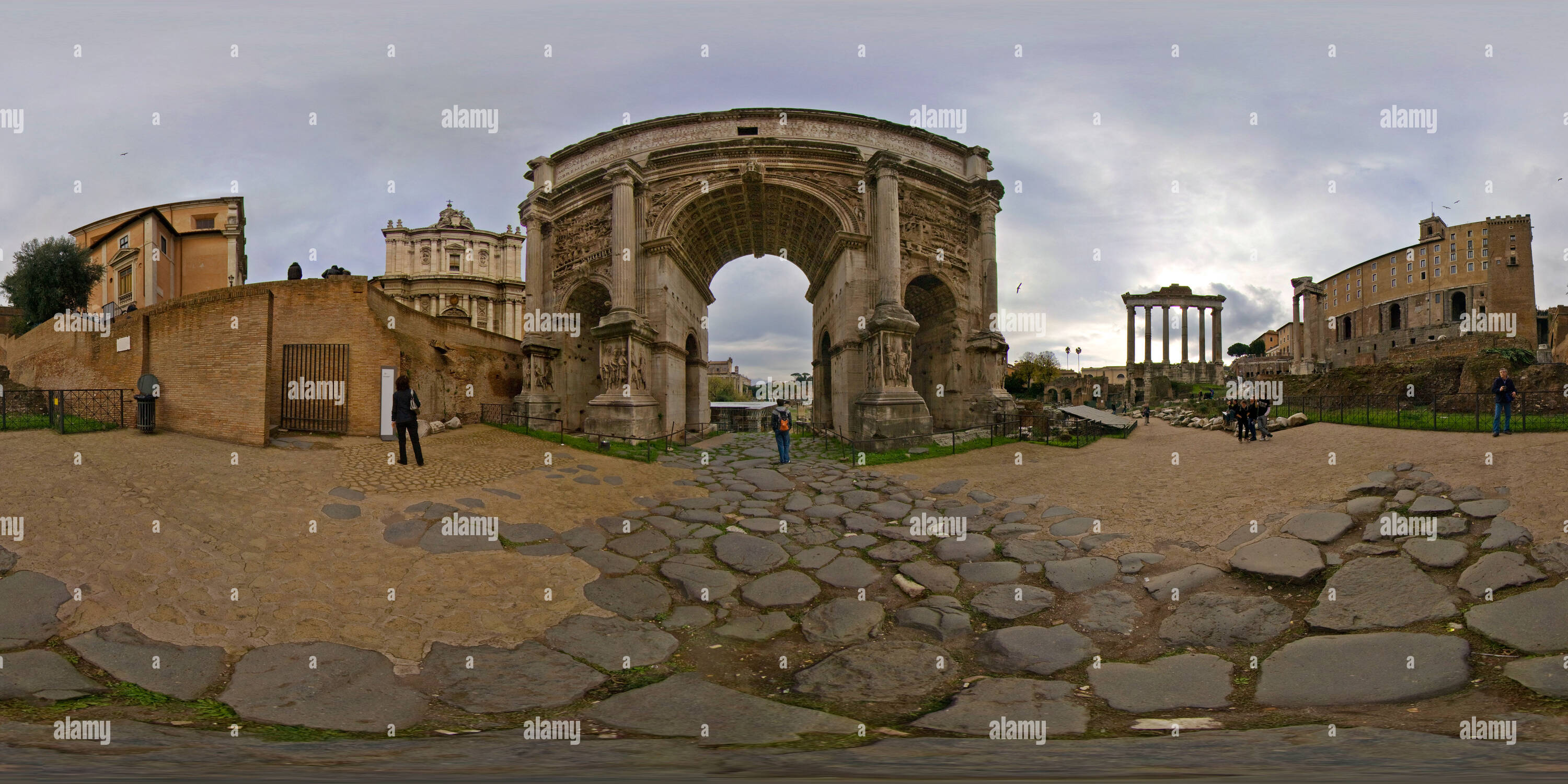 360° view of Arcus Septimii Severi - Alamy