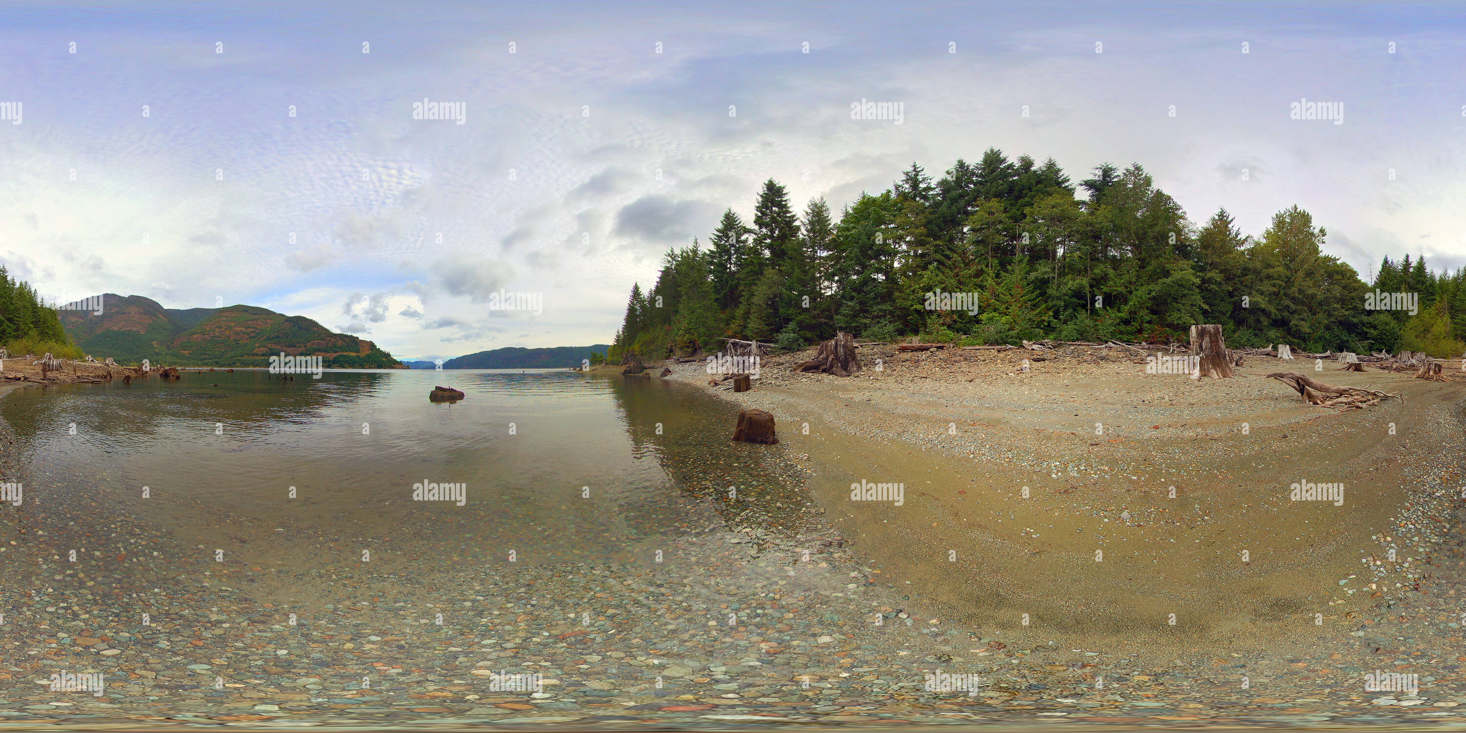 360° view of Gold River Highway - Alamy