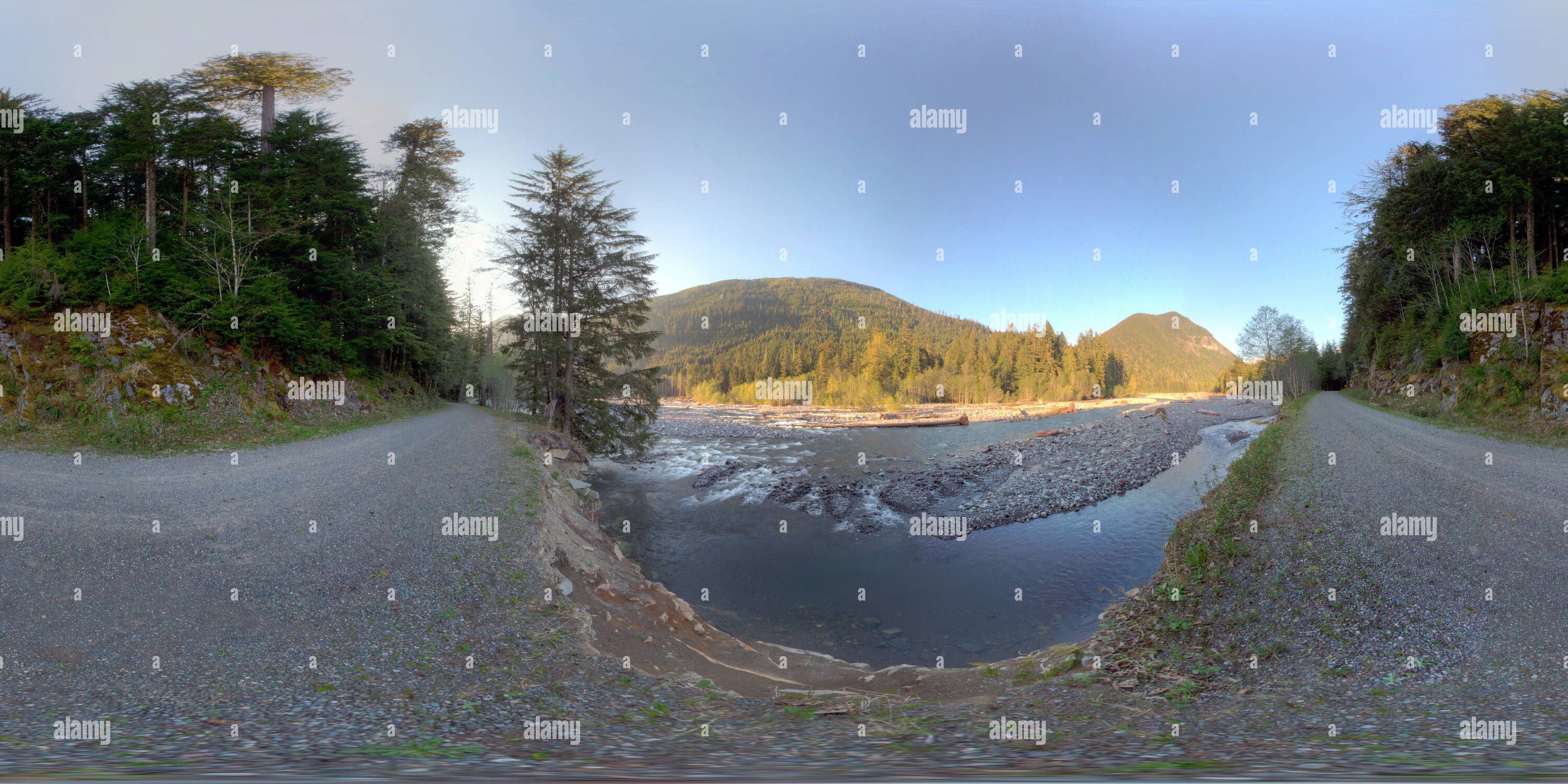 360° view of Heading Back From The Falls - Alamy