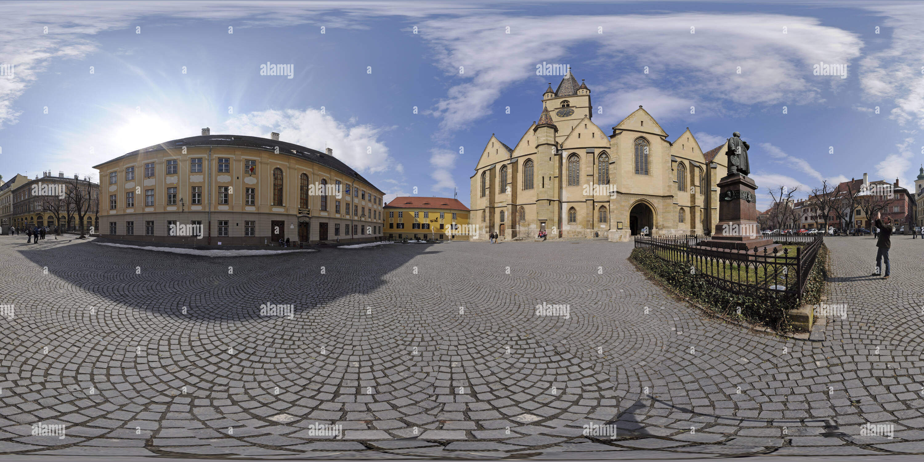 360° view of The Lutheran Cathedral of Saint Mary, Sibiu, Romania - Alamy