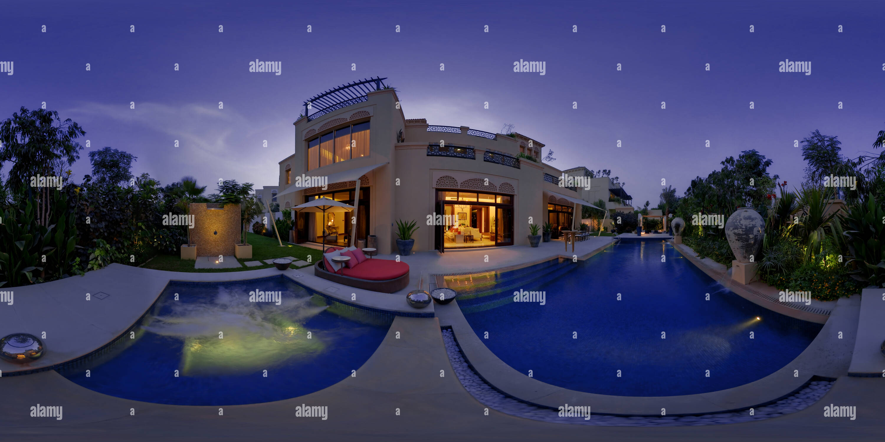 360° view of Dubai Villa Acacia- Moonlight by 360emirates - Alamy