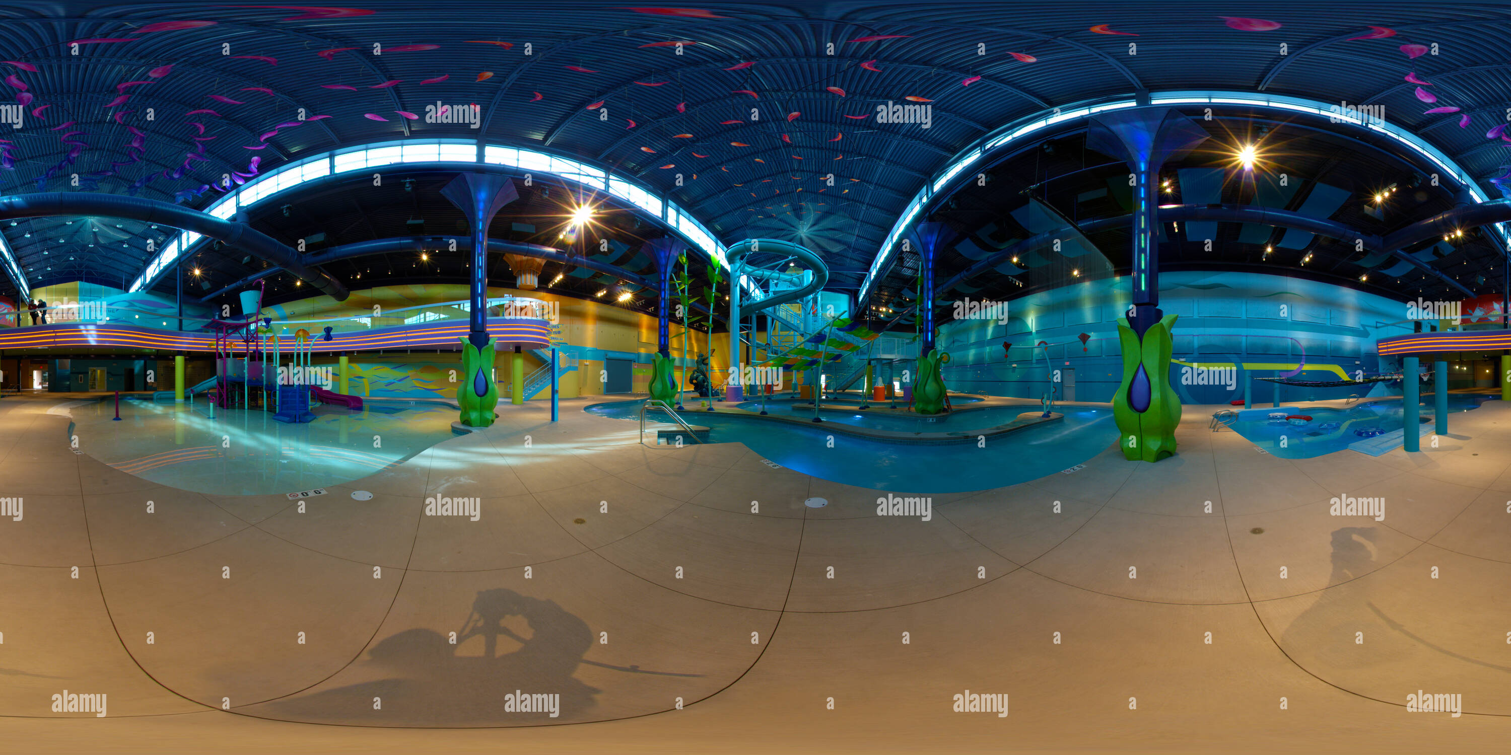 360° view of Albuquerque Radisson Hotel New Indoor Water Park - Alamy