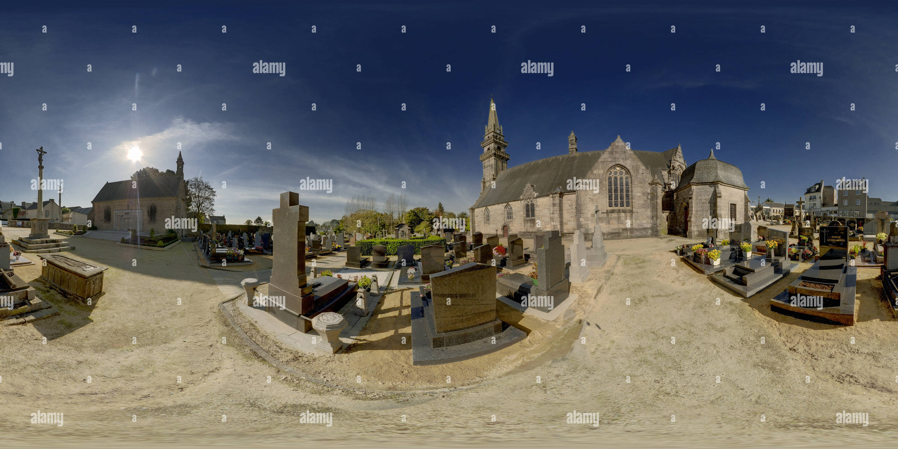 360° view of Eglise Gouesnou Finistere 5 - Alamy