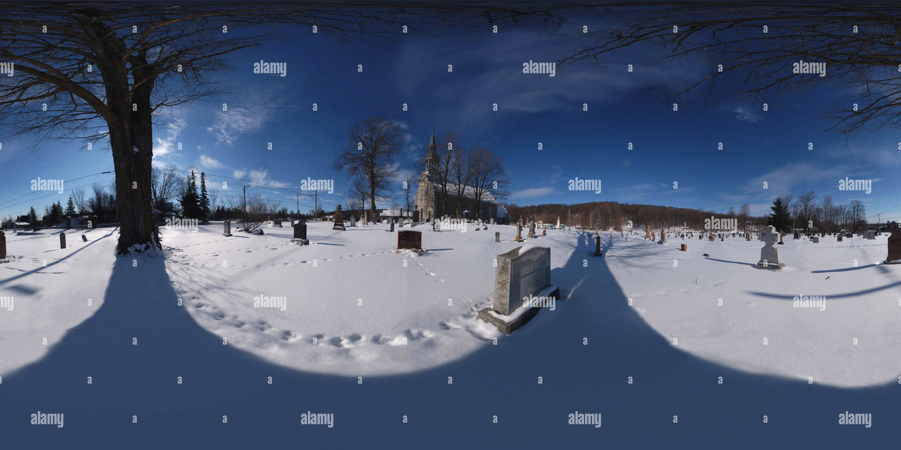 360° view of St Stephen's Chelsea Quebec - Alamy