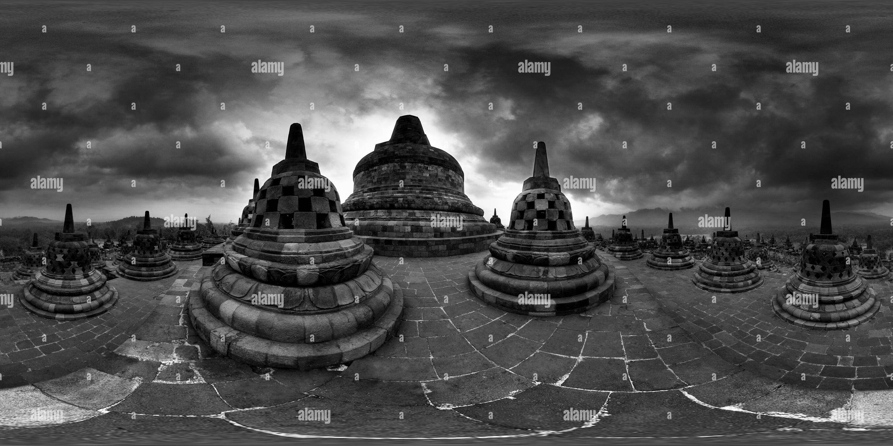 360° view of Borobudur Yogyakarta Indonesia - Alamy