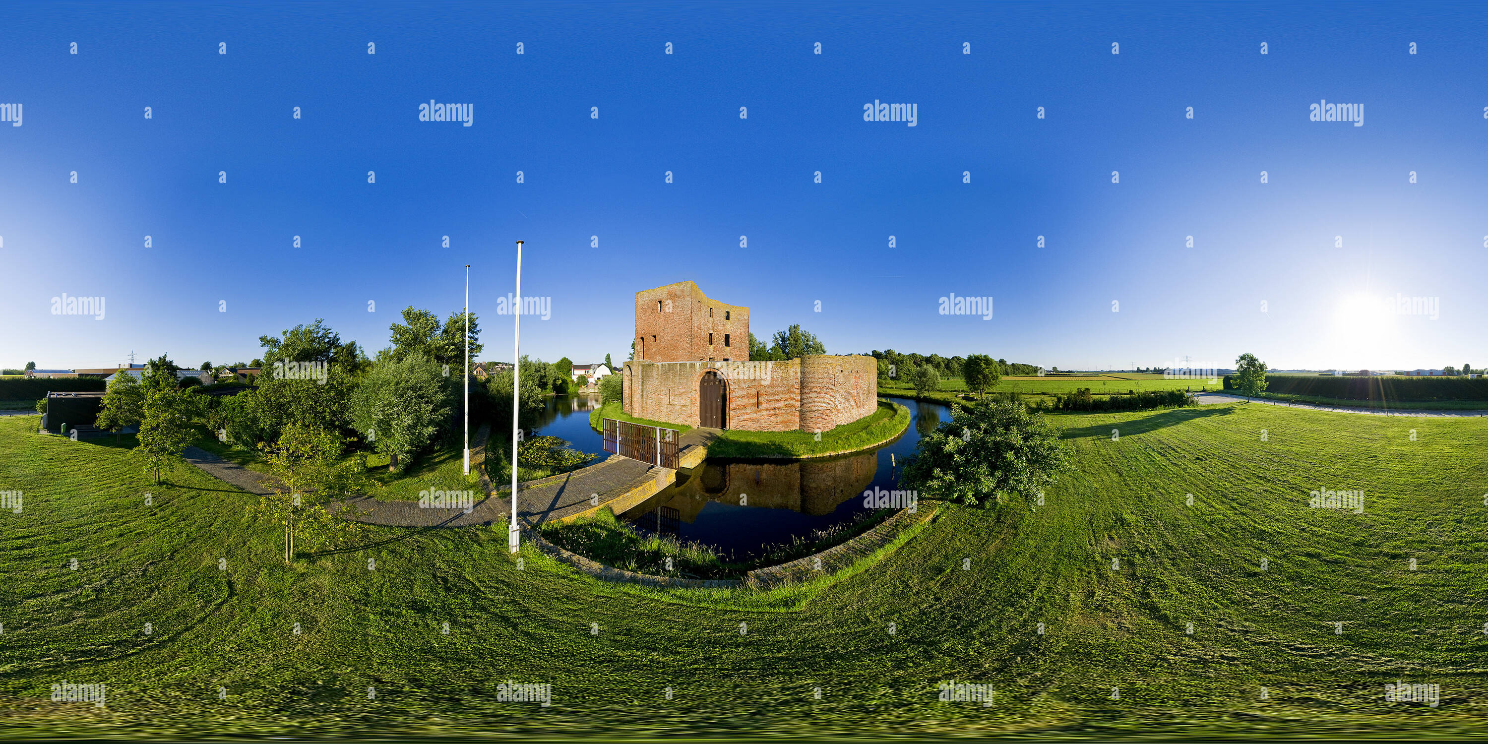 360° view of Ruins of Teylingen Castle - Alamy