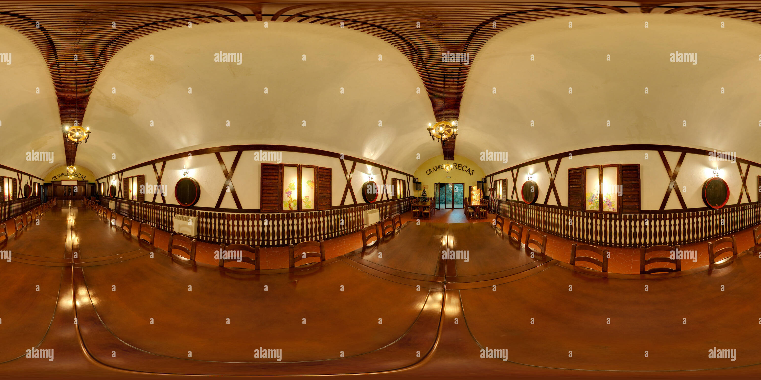 360° view of Recas Winery Cellars - Alamy