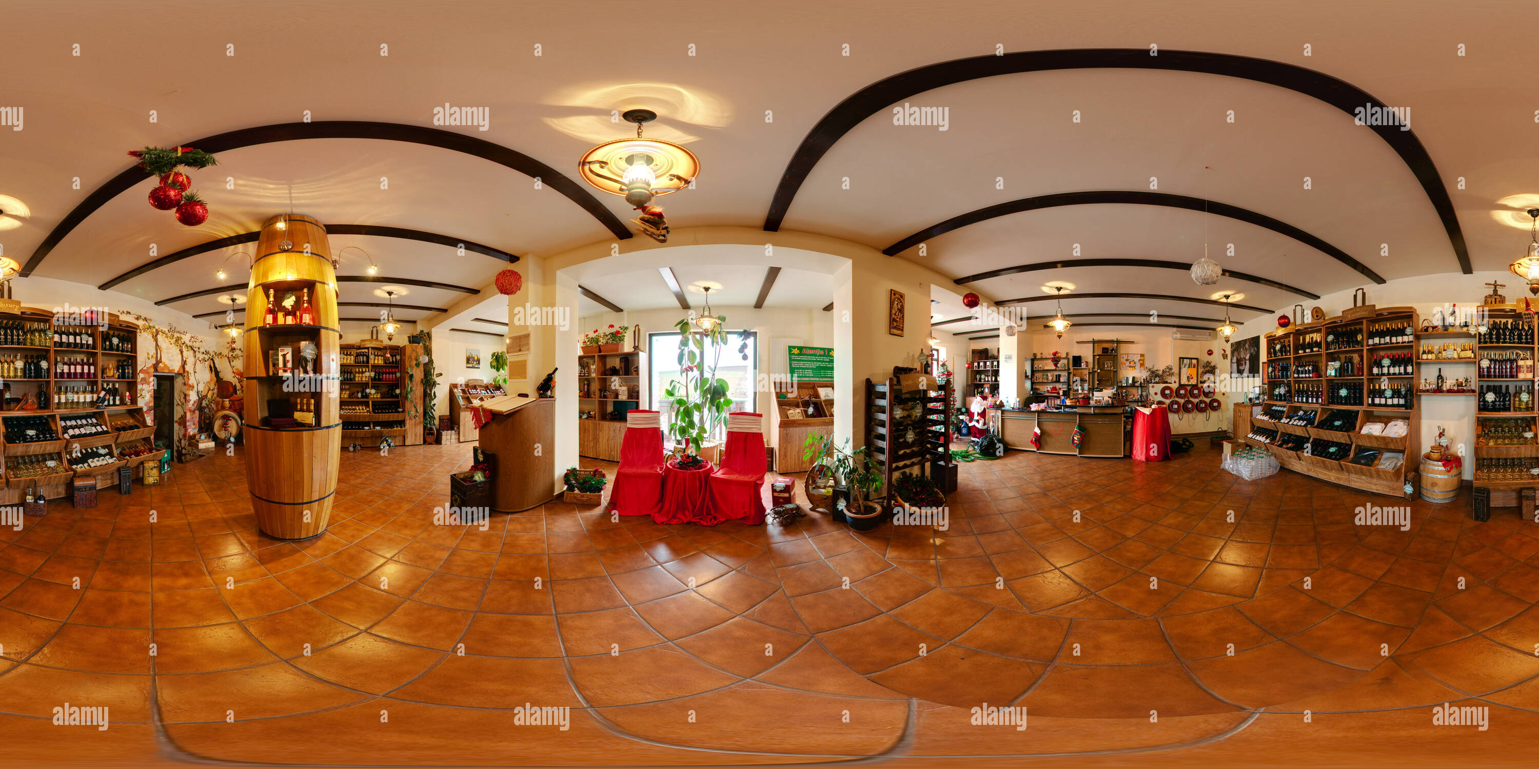 360° view of Wine Store at the Recas Winery - Alamy