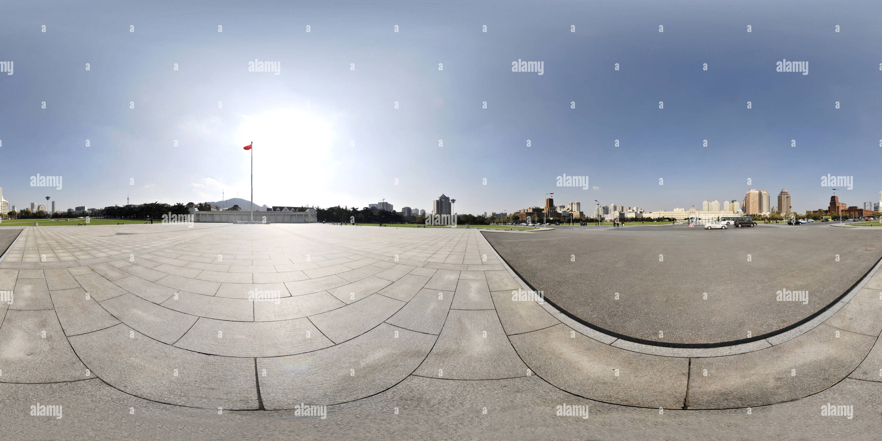 360° view of Dalian people's Square1 - Alamy