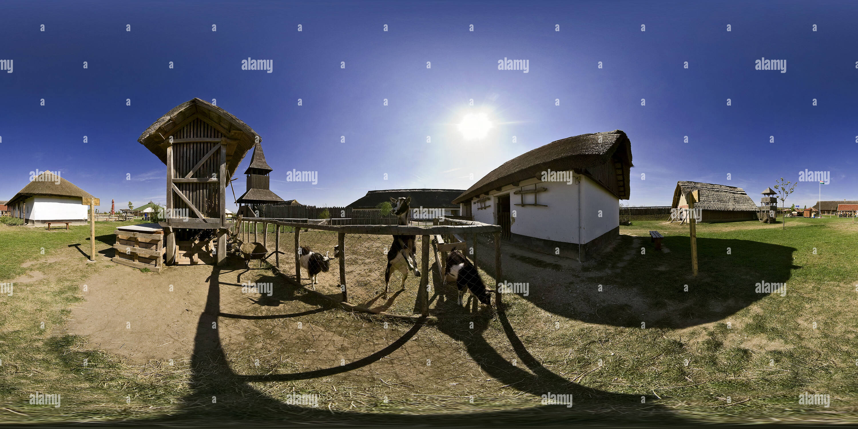 360° view of M3 Archeopark - farmer yard - Alamy