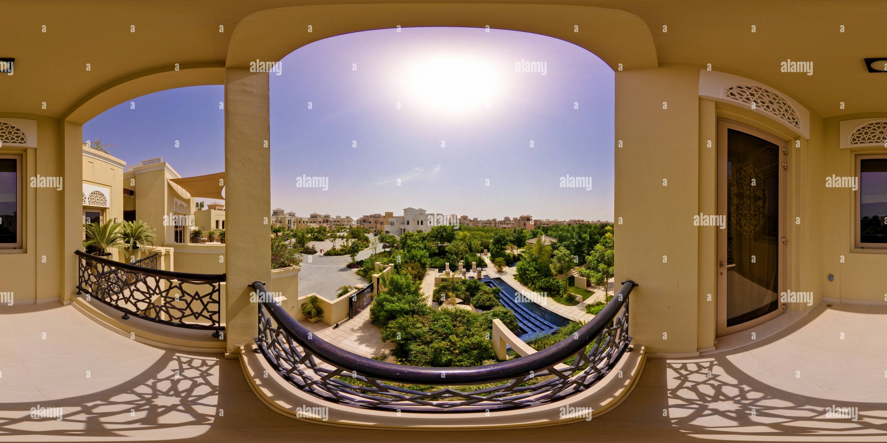 360° view of Dubai Villa Bromellia Balcony by 360emirates - Alamy