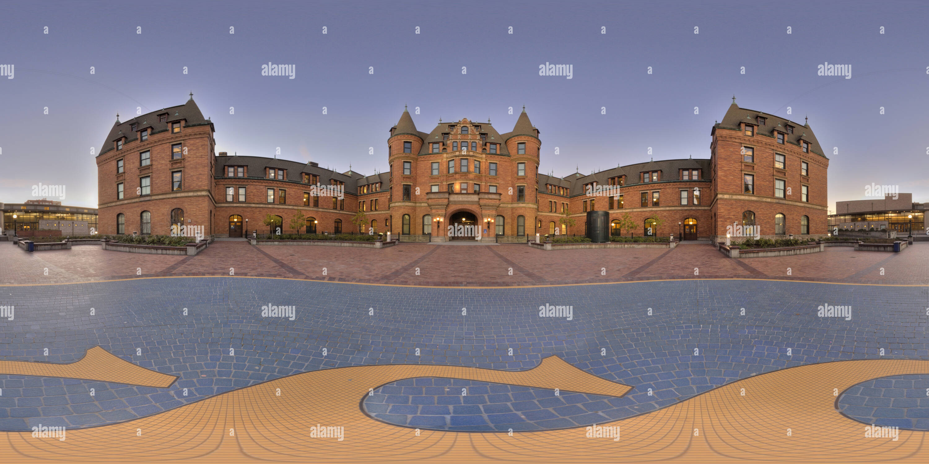 360° view of Stadium High School - Alamy