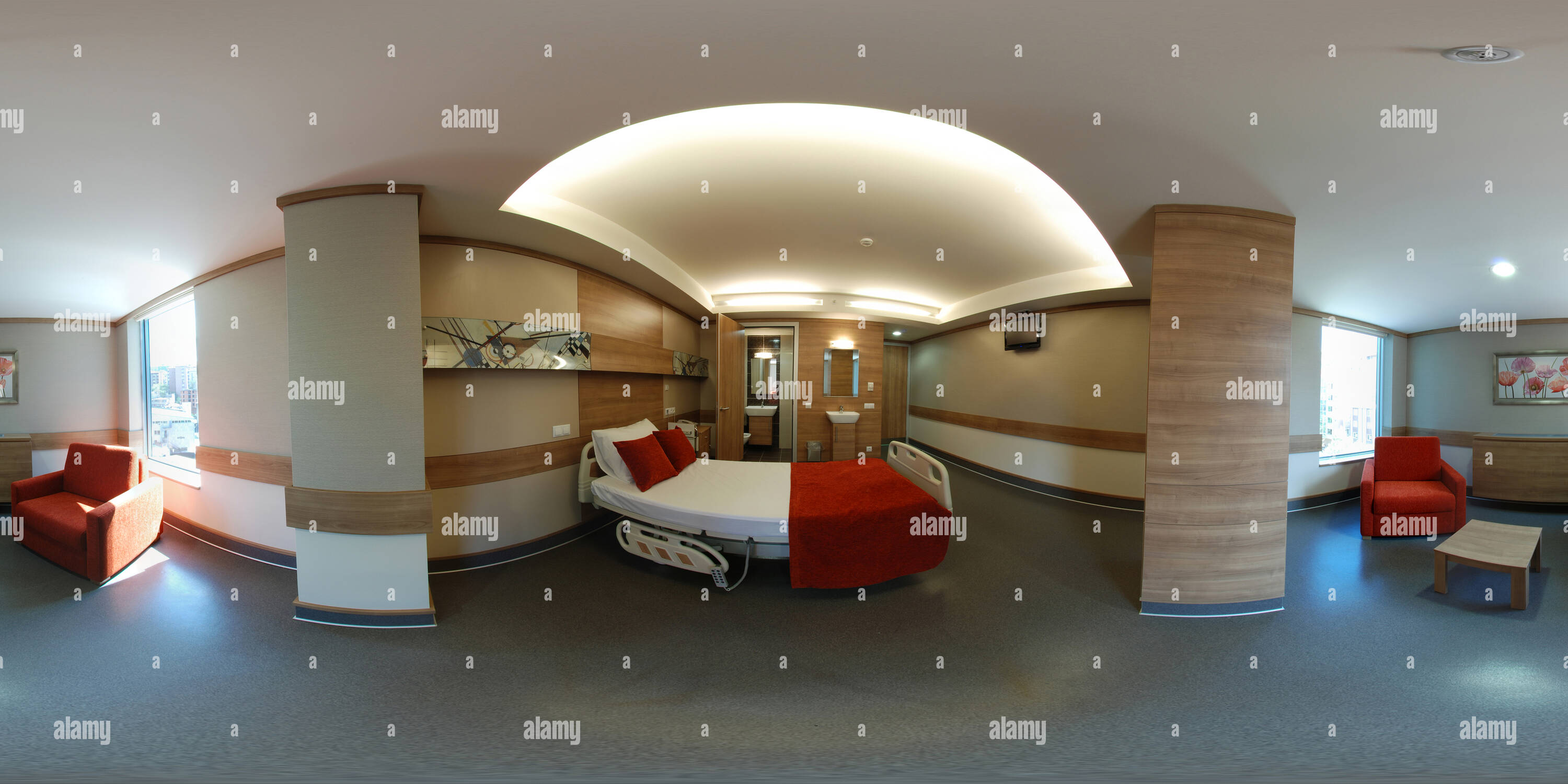 360° view of Dora Hospital - Hasta Odası - Alamy