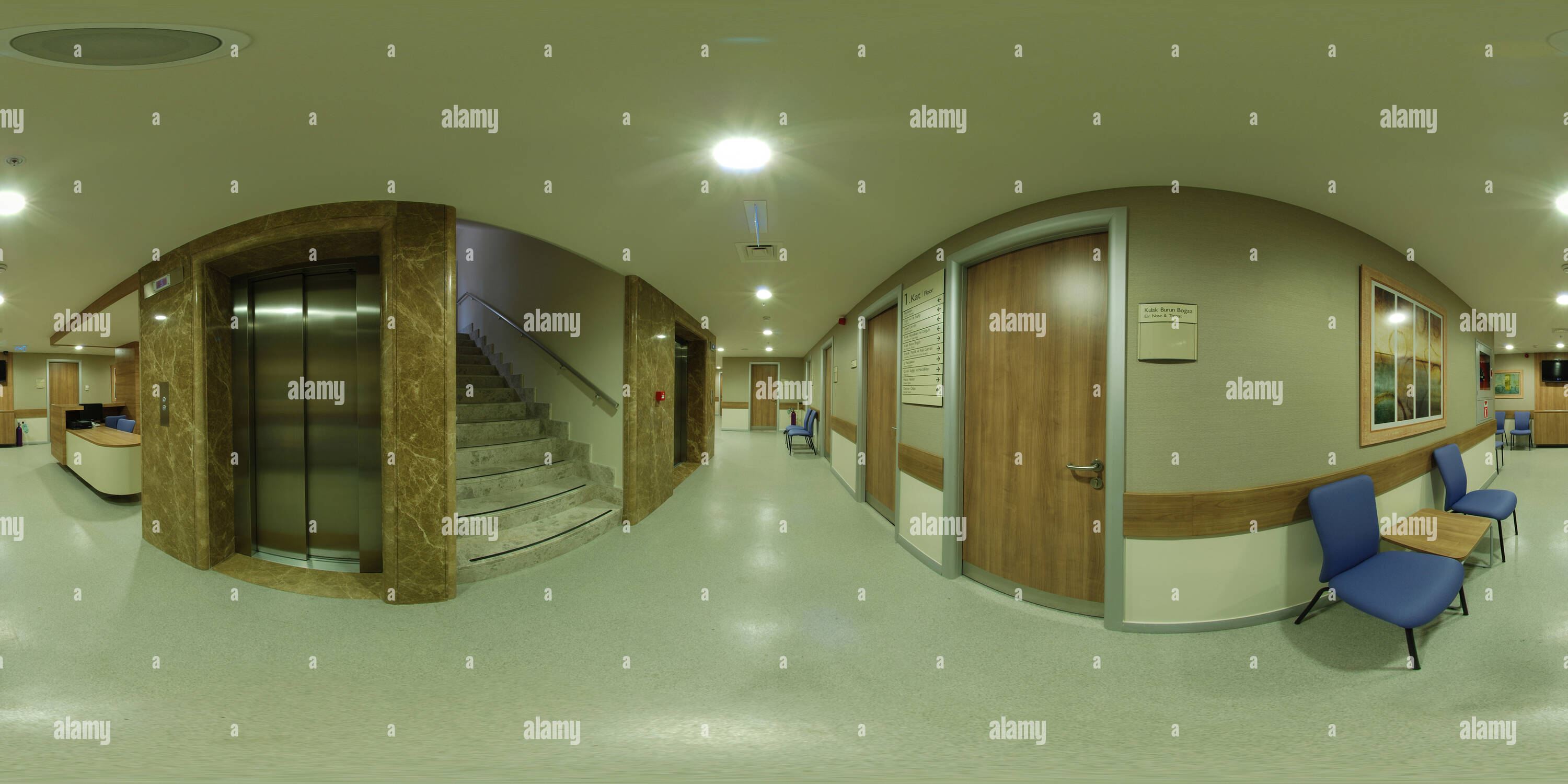 360° view of Dora Hospital - 1.Kat - Alamy