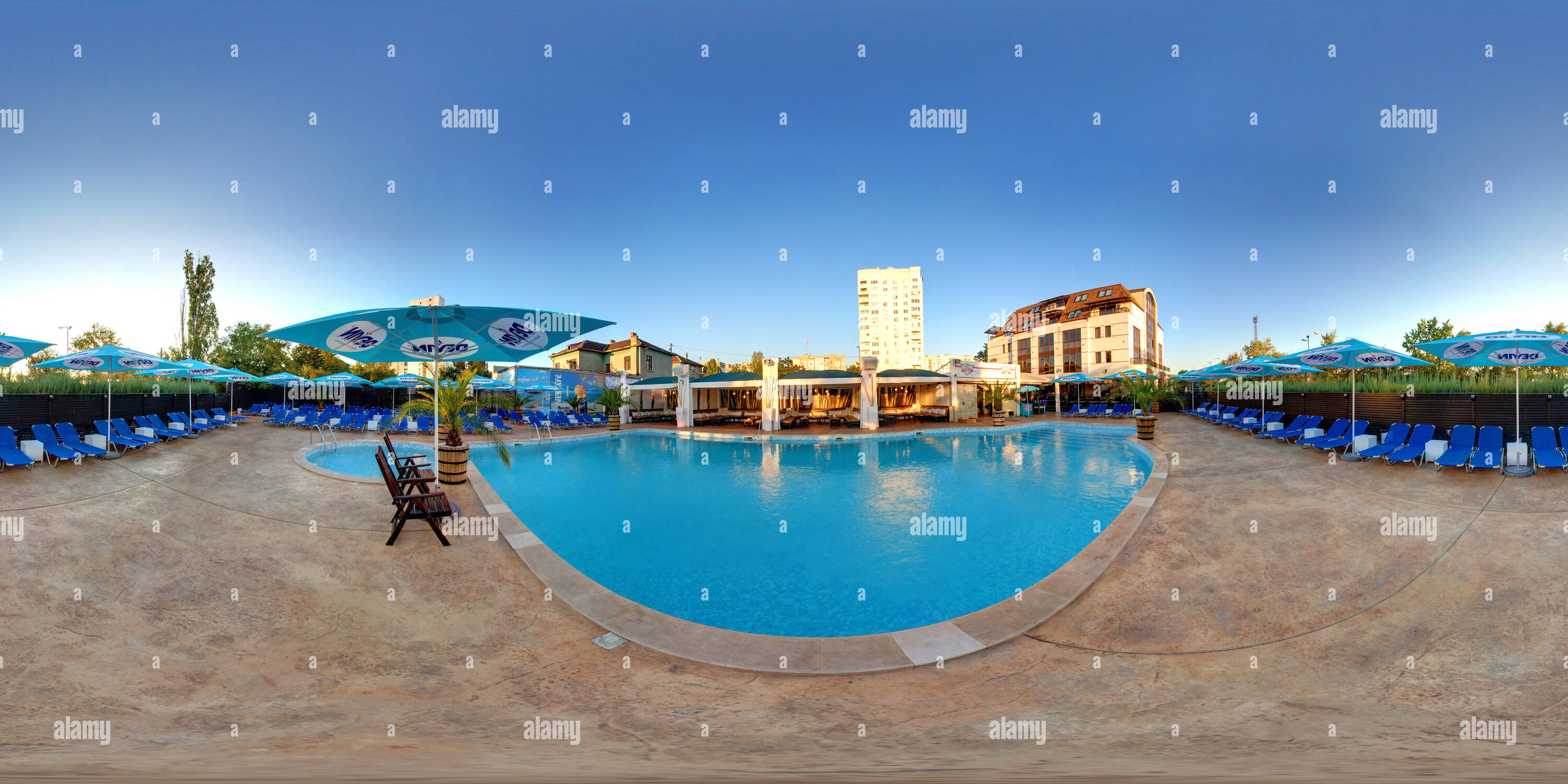 360° view of Camay Club in Sofia, Bulgaria - by the pool 1 - Alamy