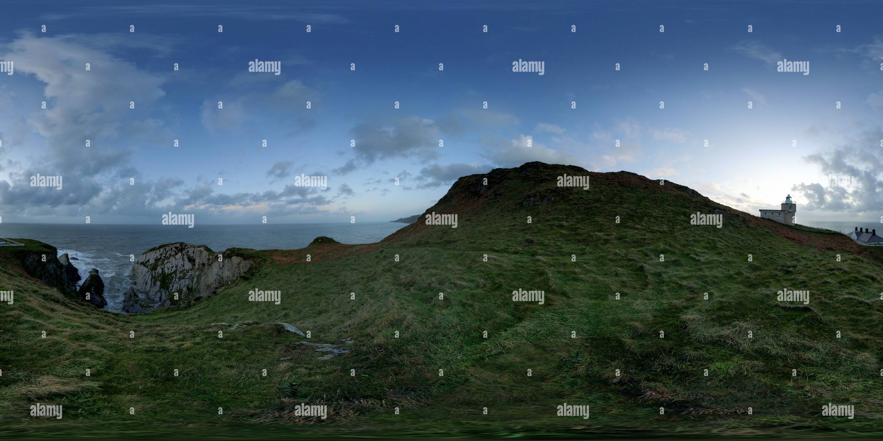 360° view of East of Bull Point Lighthouse - Alamy