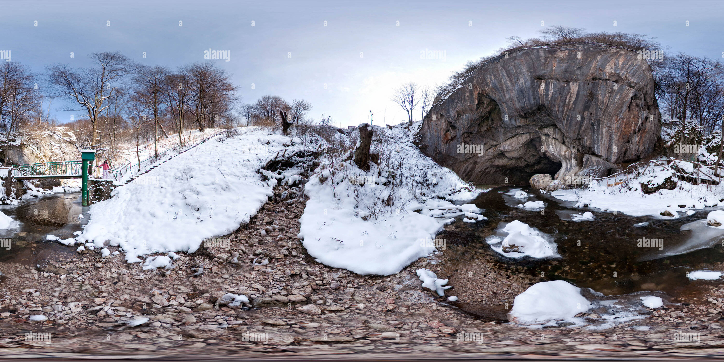 360° view of Entrance to the Bolii Cave near Petrosani - Alamy