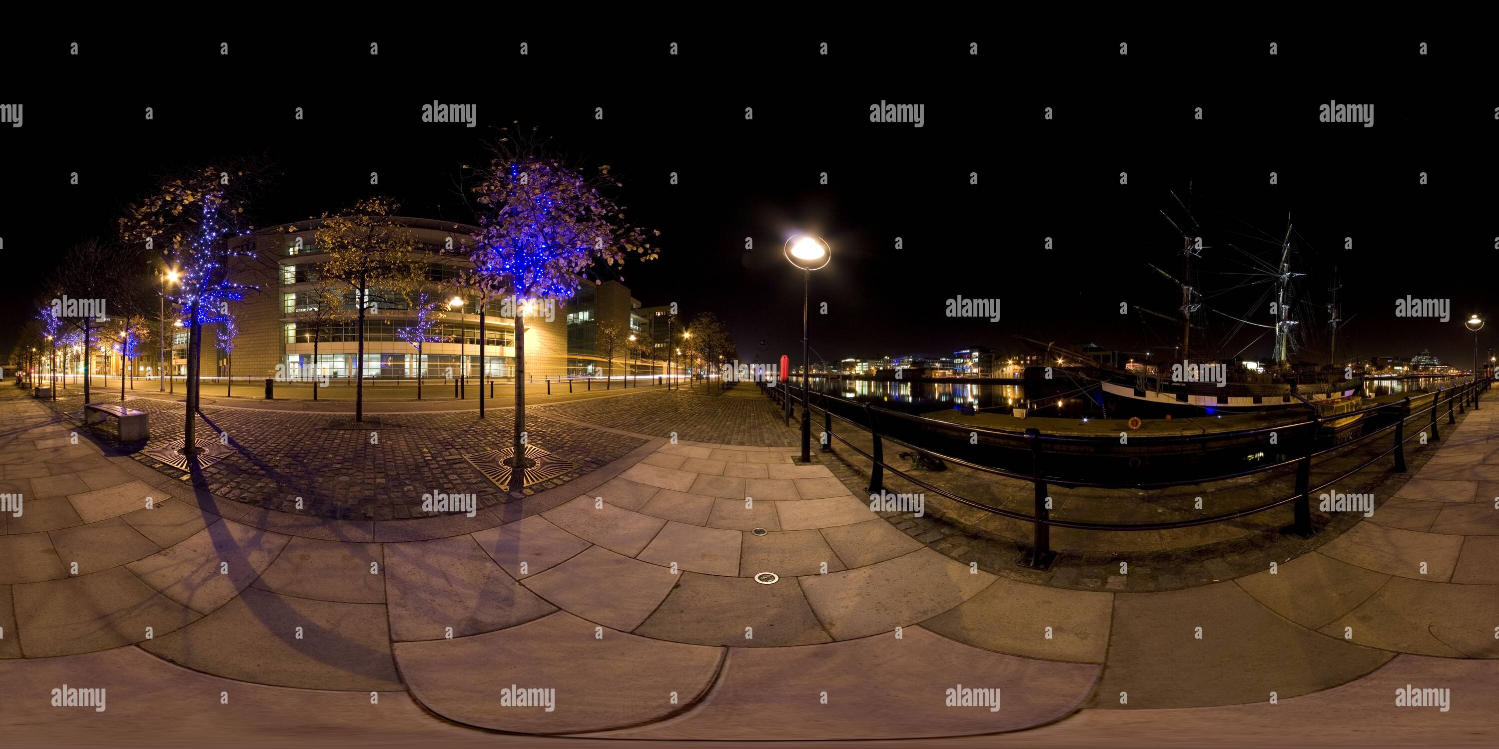 360° view of Dublin City Moorings - Alamy