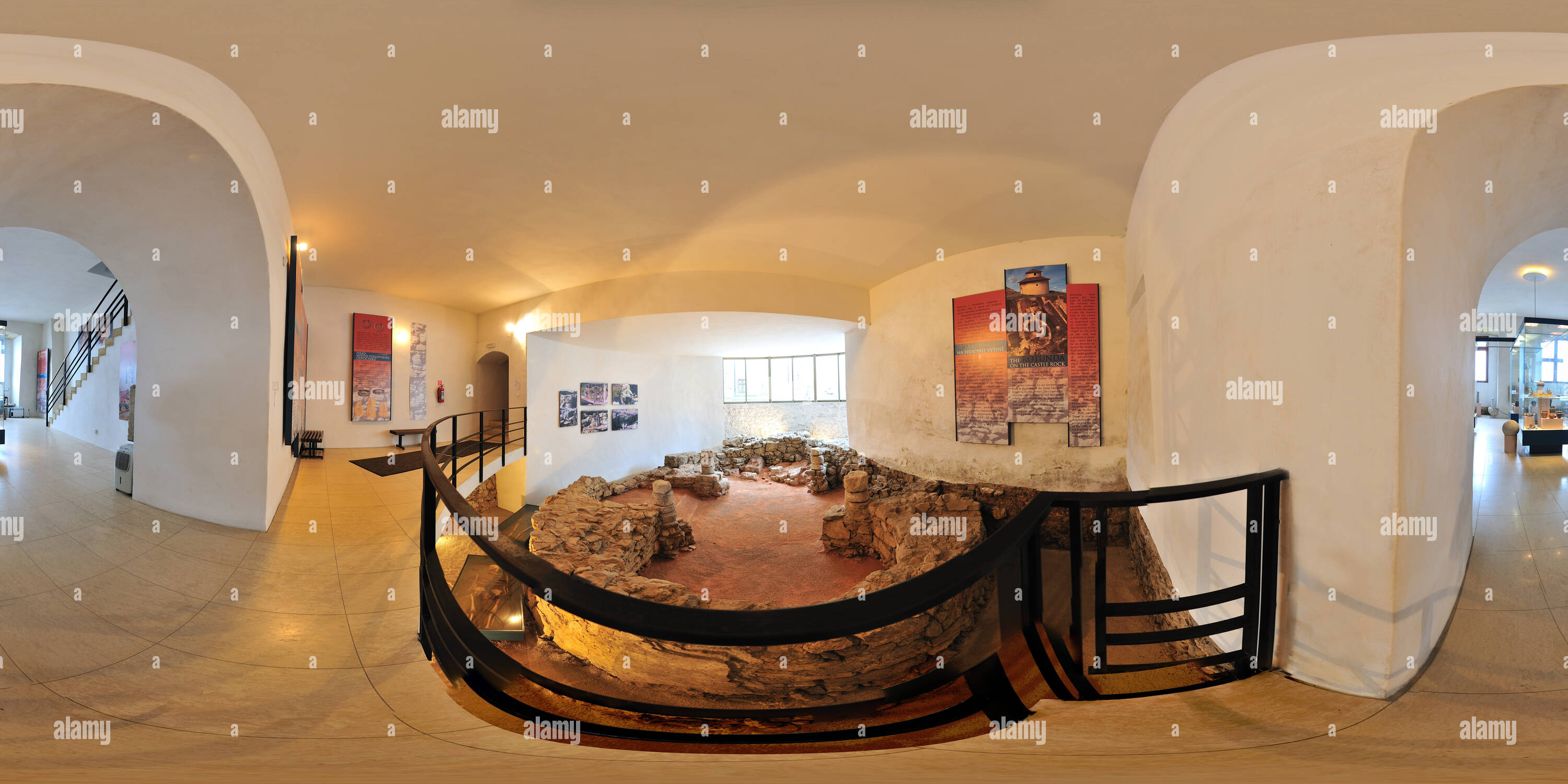 360° view of Trencin castle - rotunda - Alamy