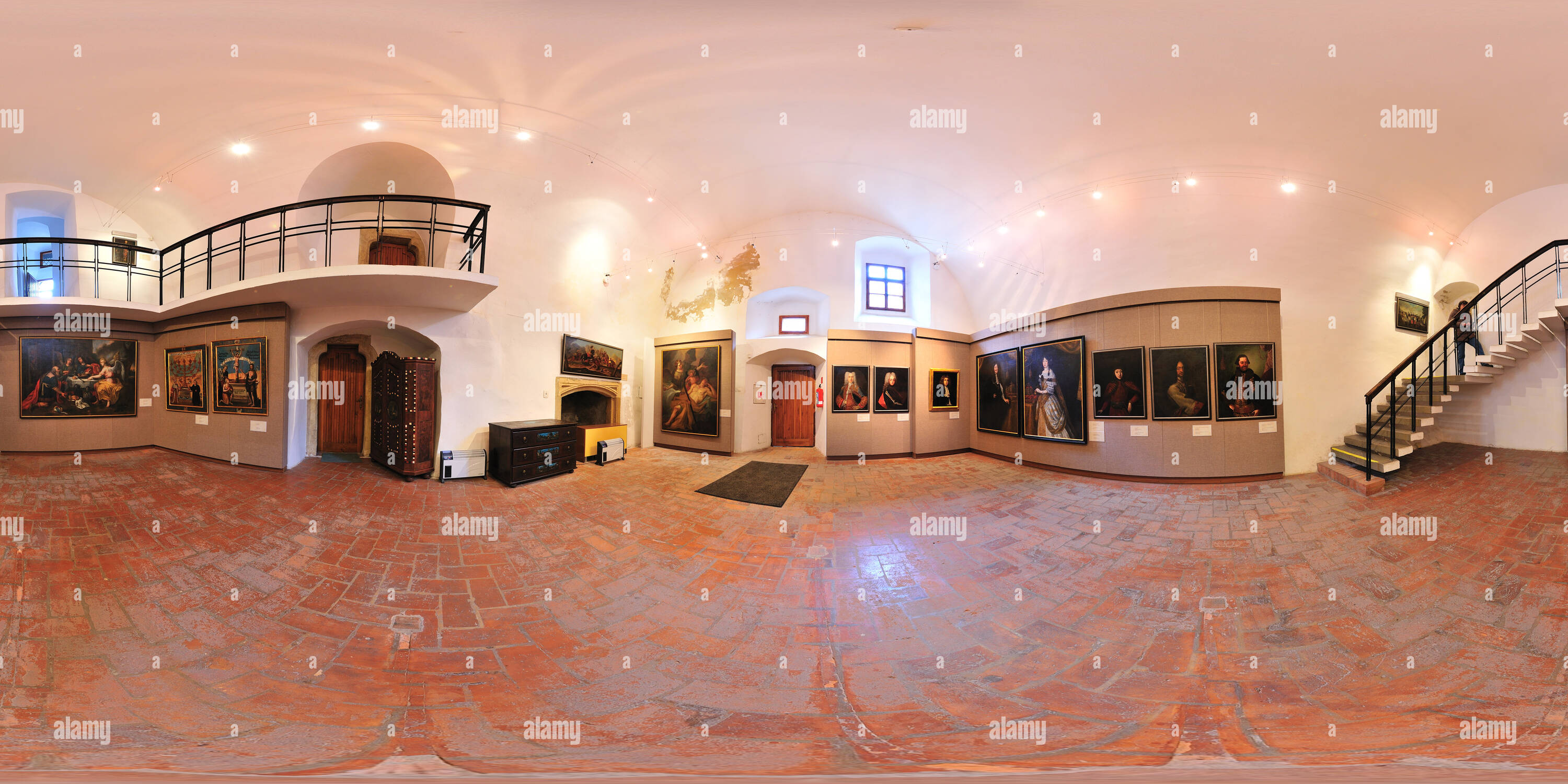 360° view of Trencin Castle gallery 02 - Alamy