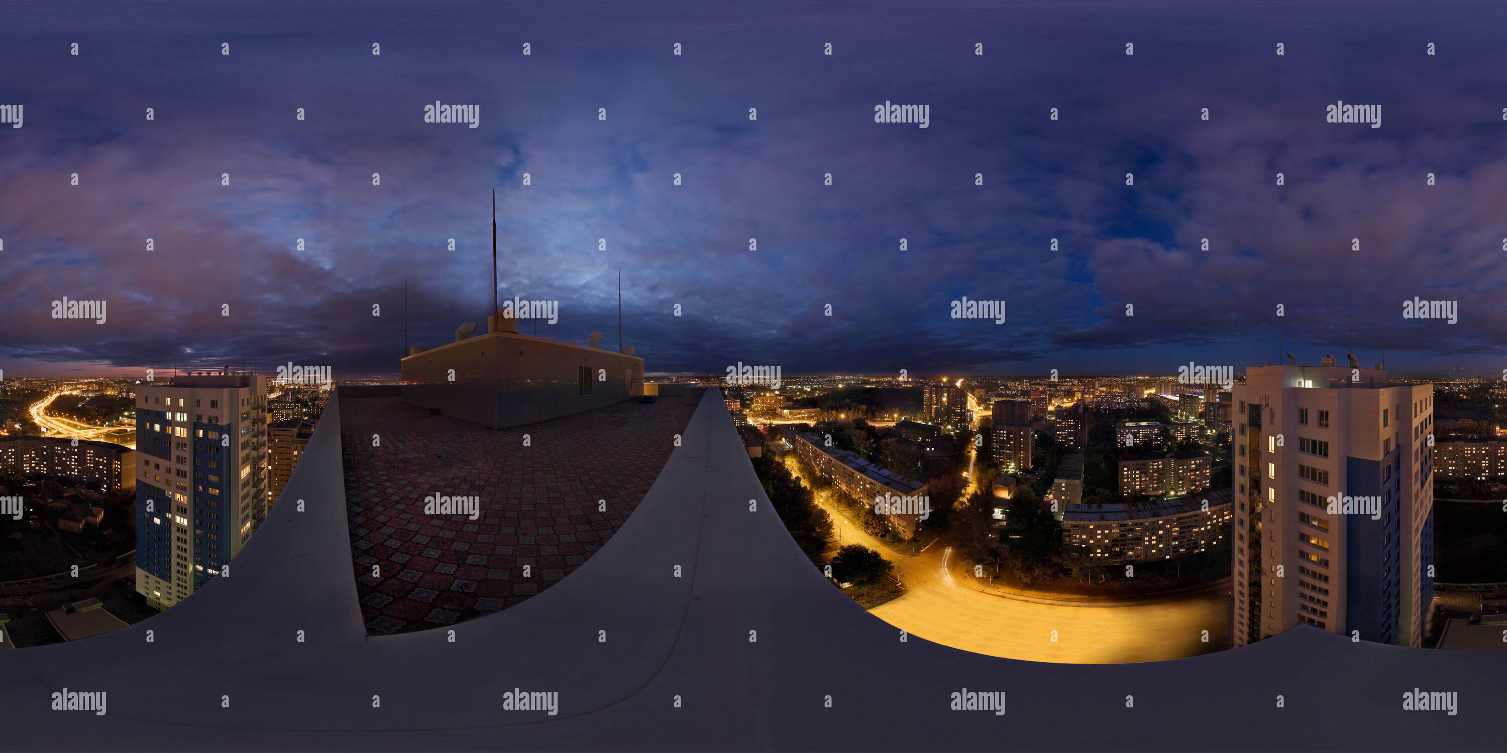 360° view of Skyscrapers "Seven sky - Alamy