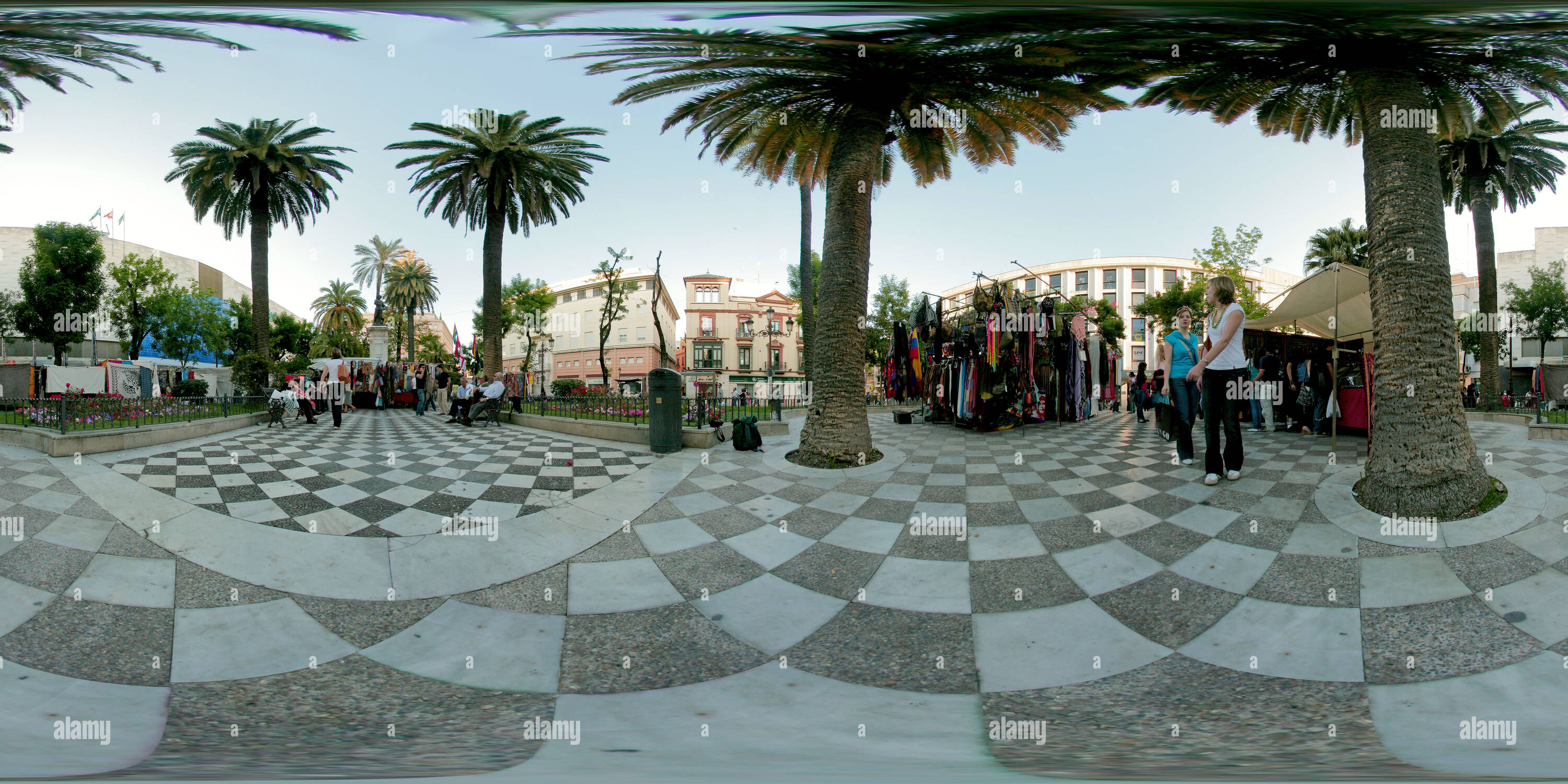 360° view of Plaza Duque de la Victoria Seville - Alamy