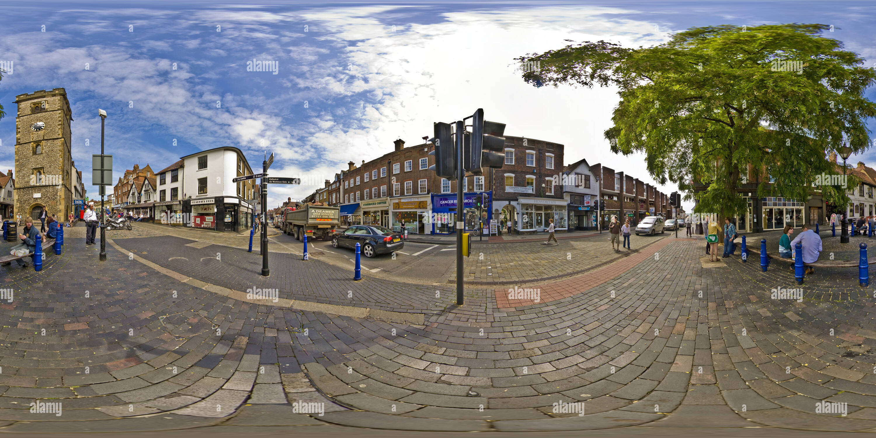 360° view of St Albans Clock Tower - Alamy