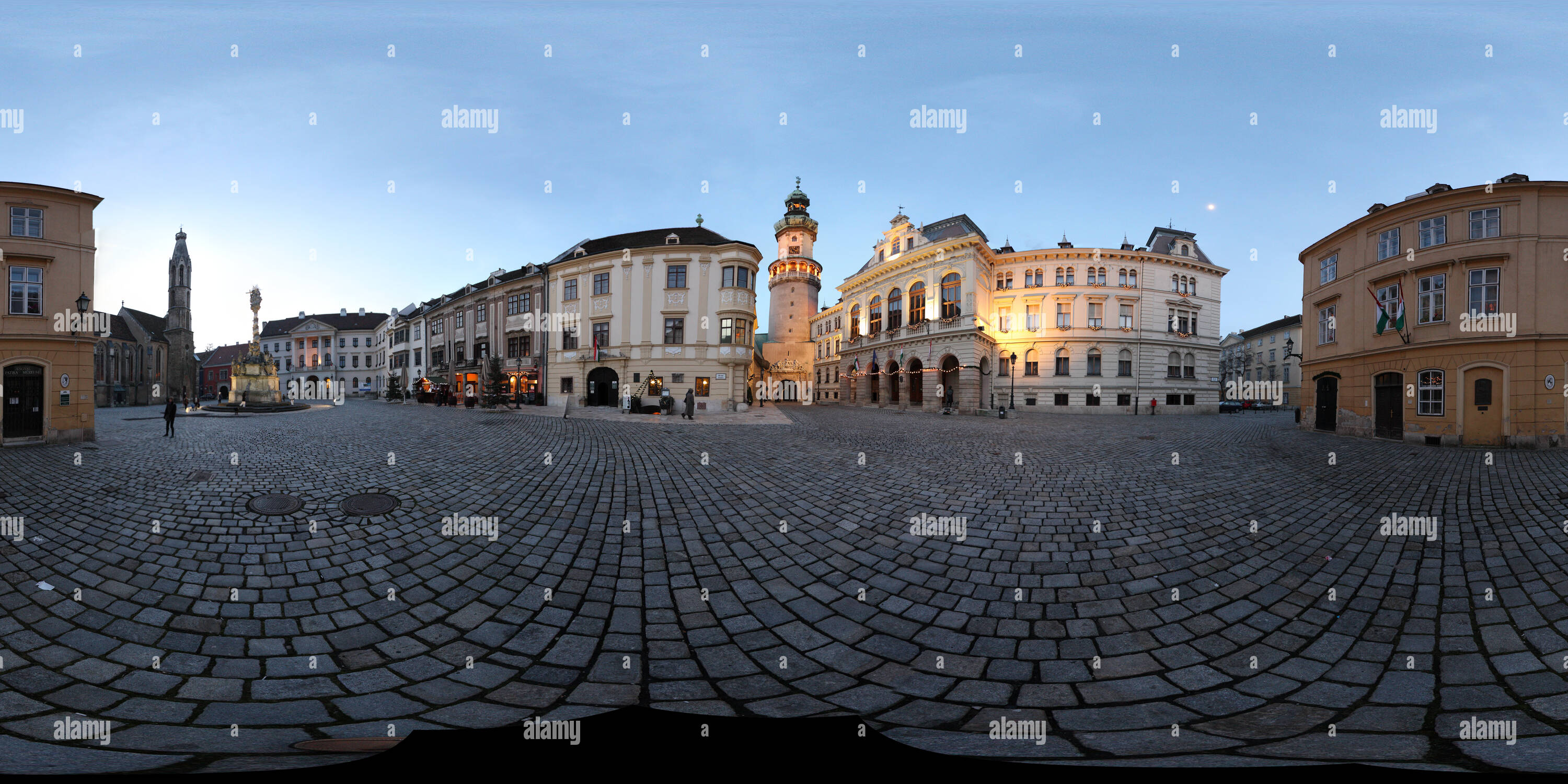 360° view of Sopron main square - Alamy