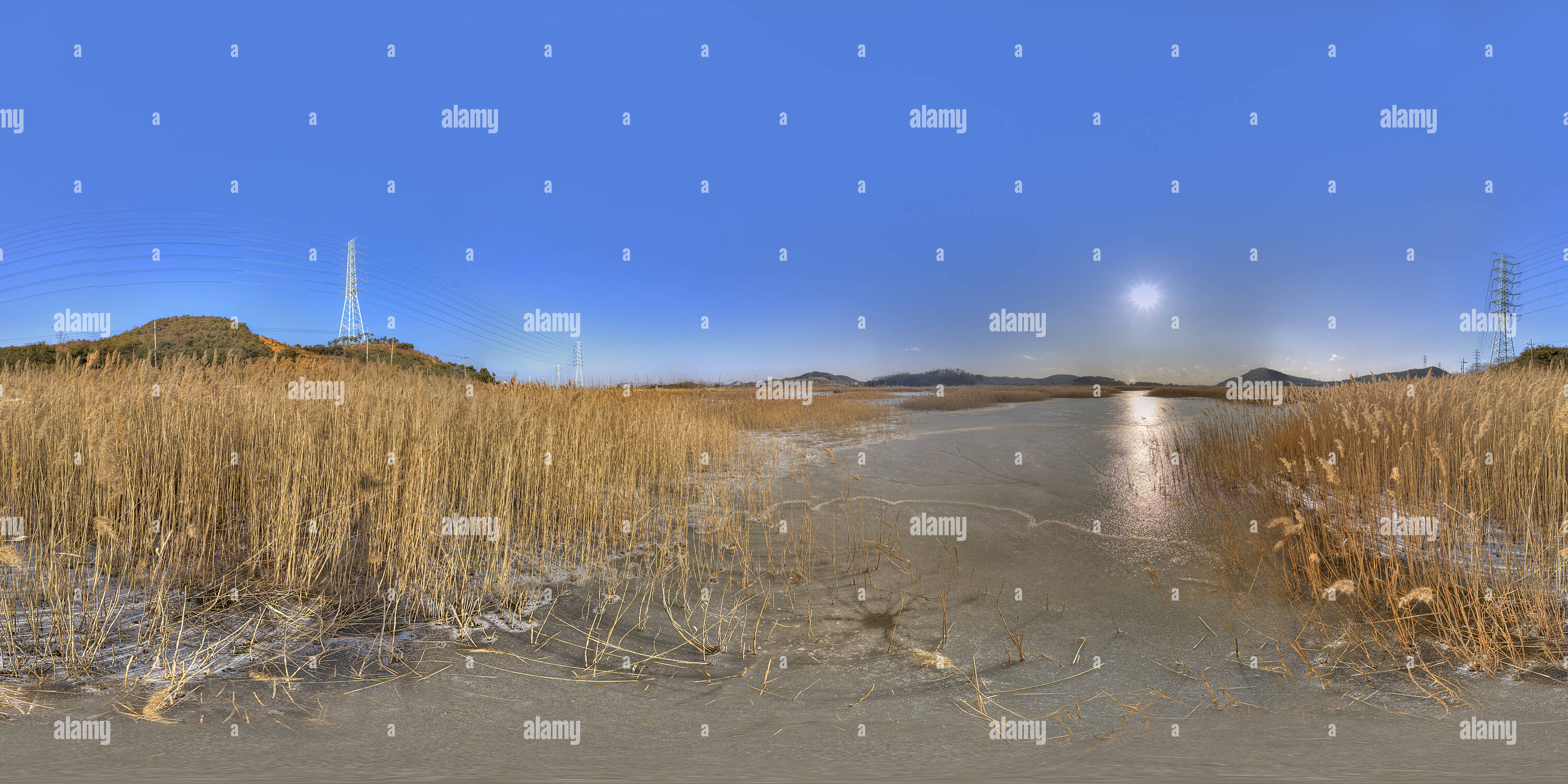 360° view of [HDR VR] Reservior Westcost Korea - Alamy