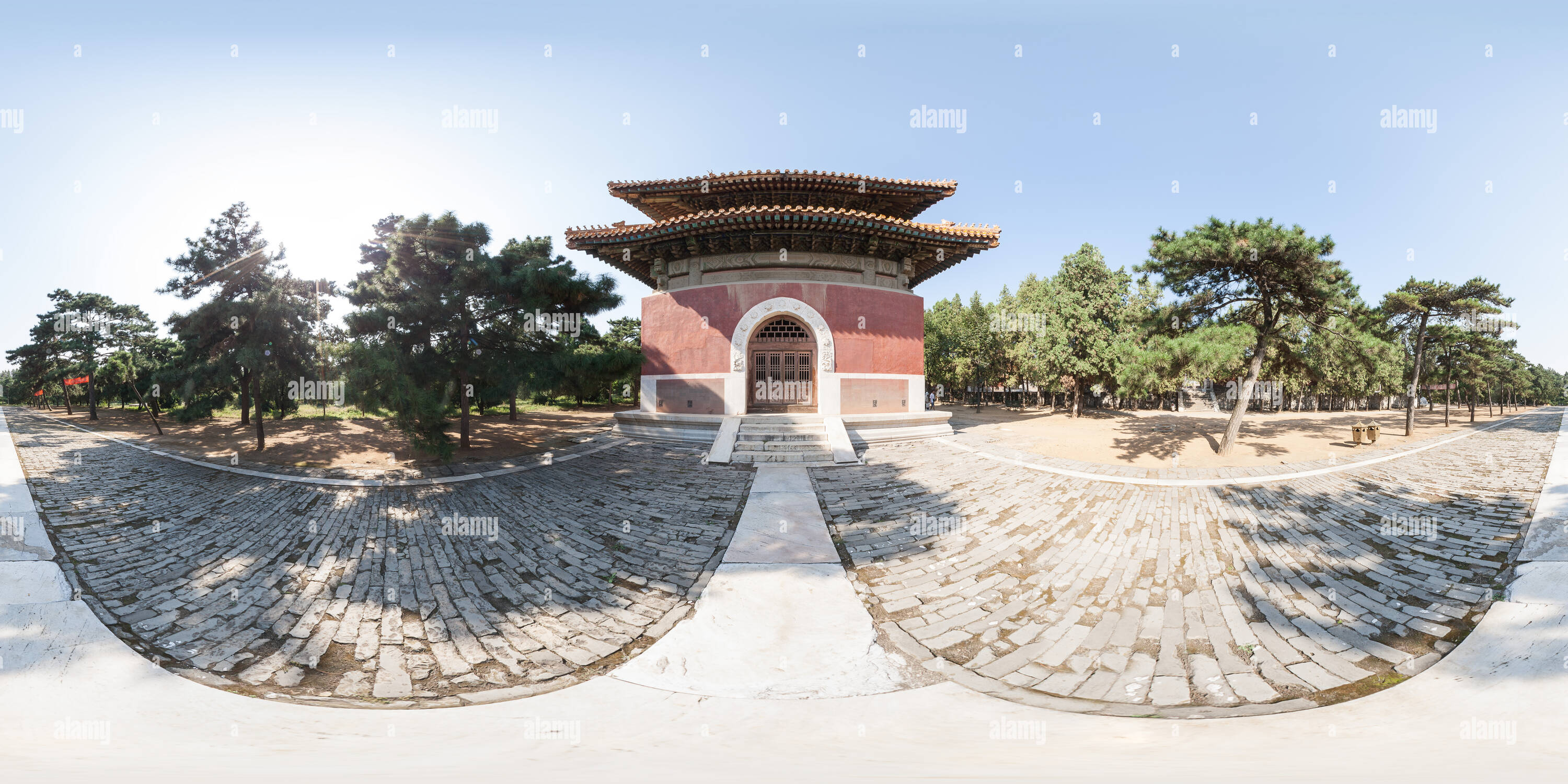 360° view of Eastern Qing Tombs 2- Empress Ling (magic virtues tablets ...