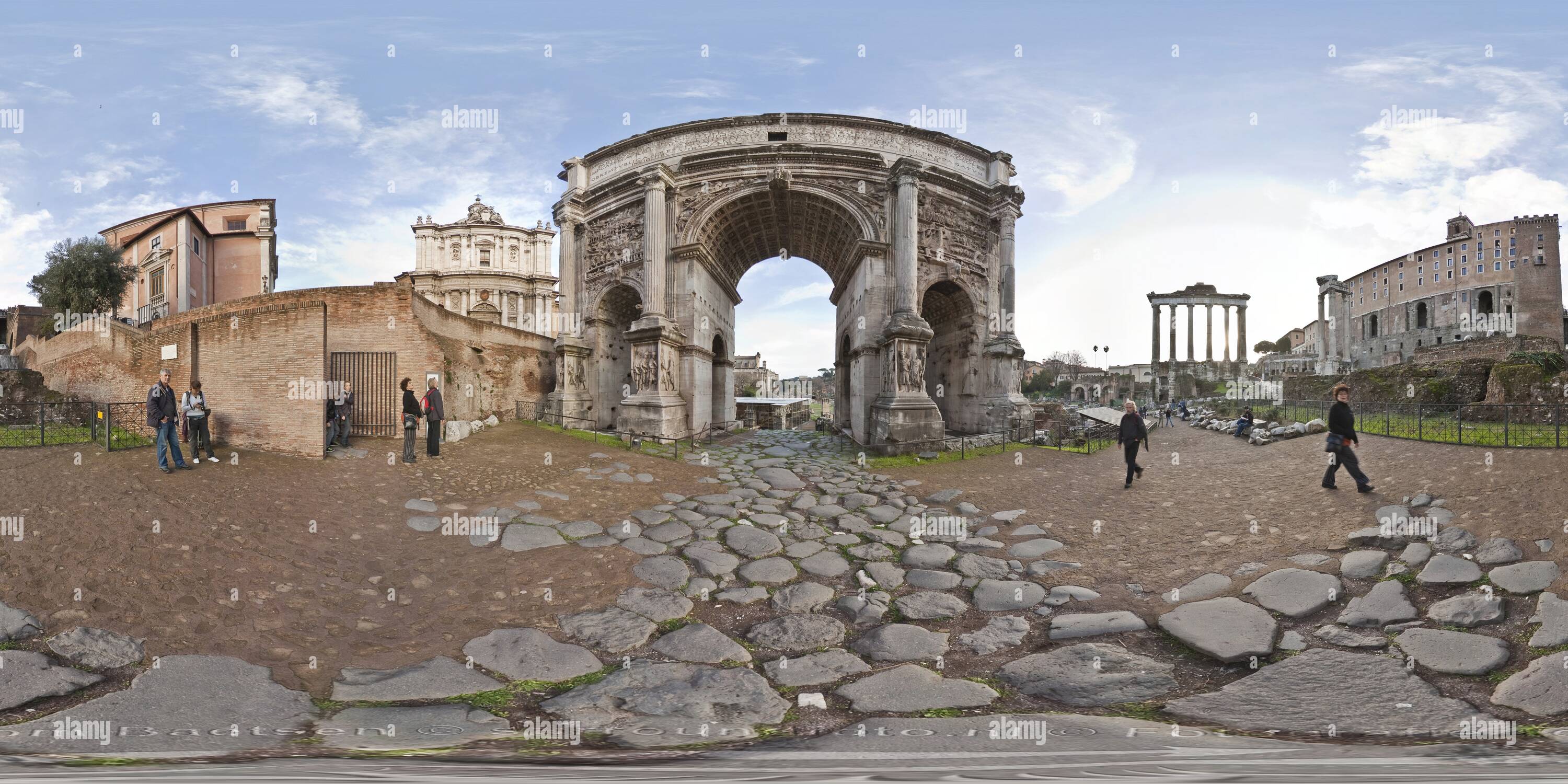 360° view of Arch of Septimius Severus - Alamy