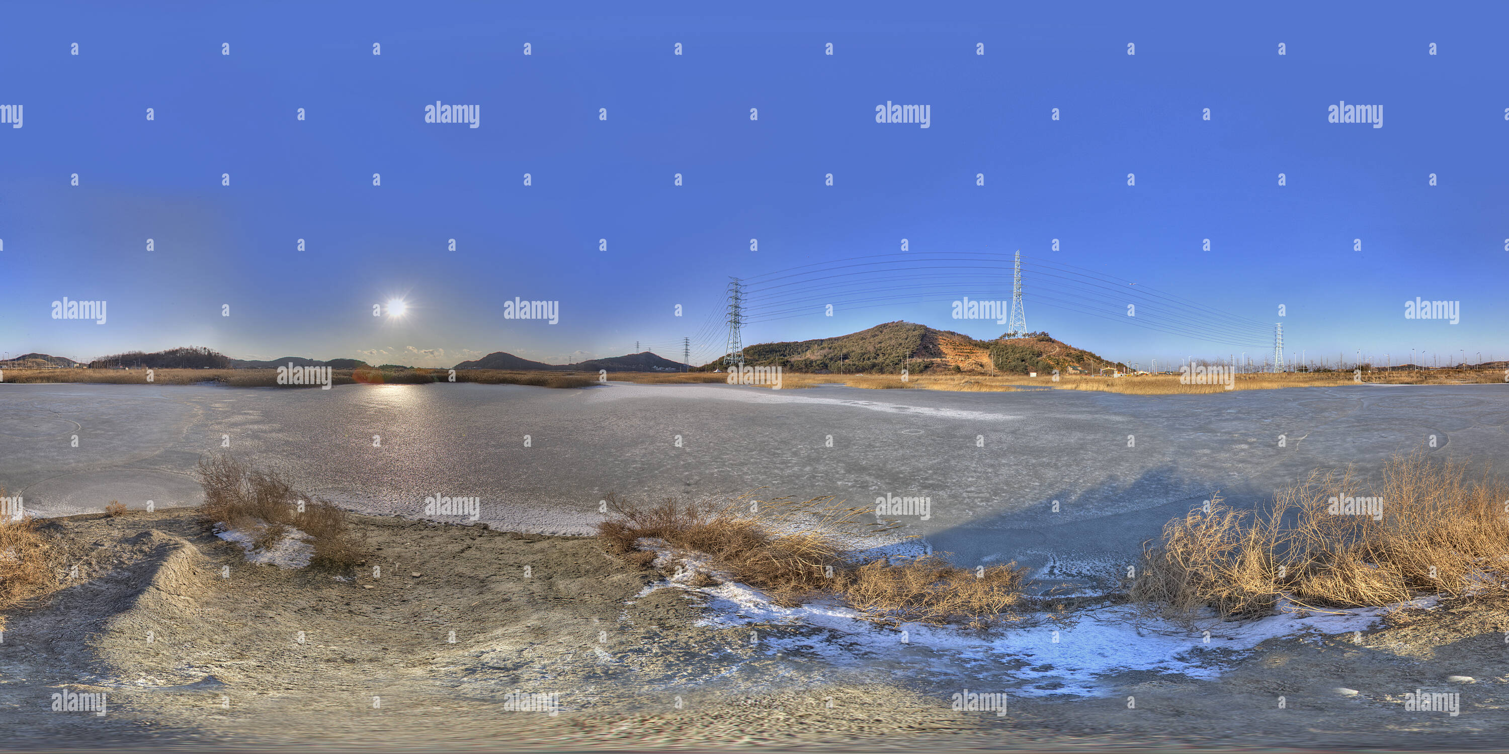 360° view of [HDR VR] West cost of Korea - Alamy