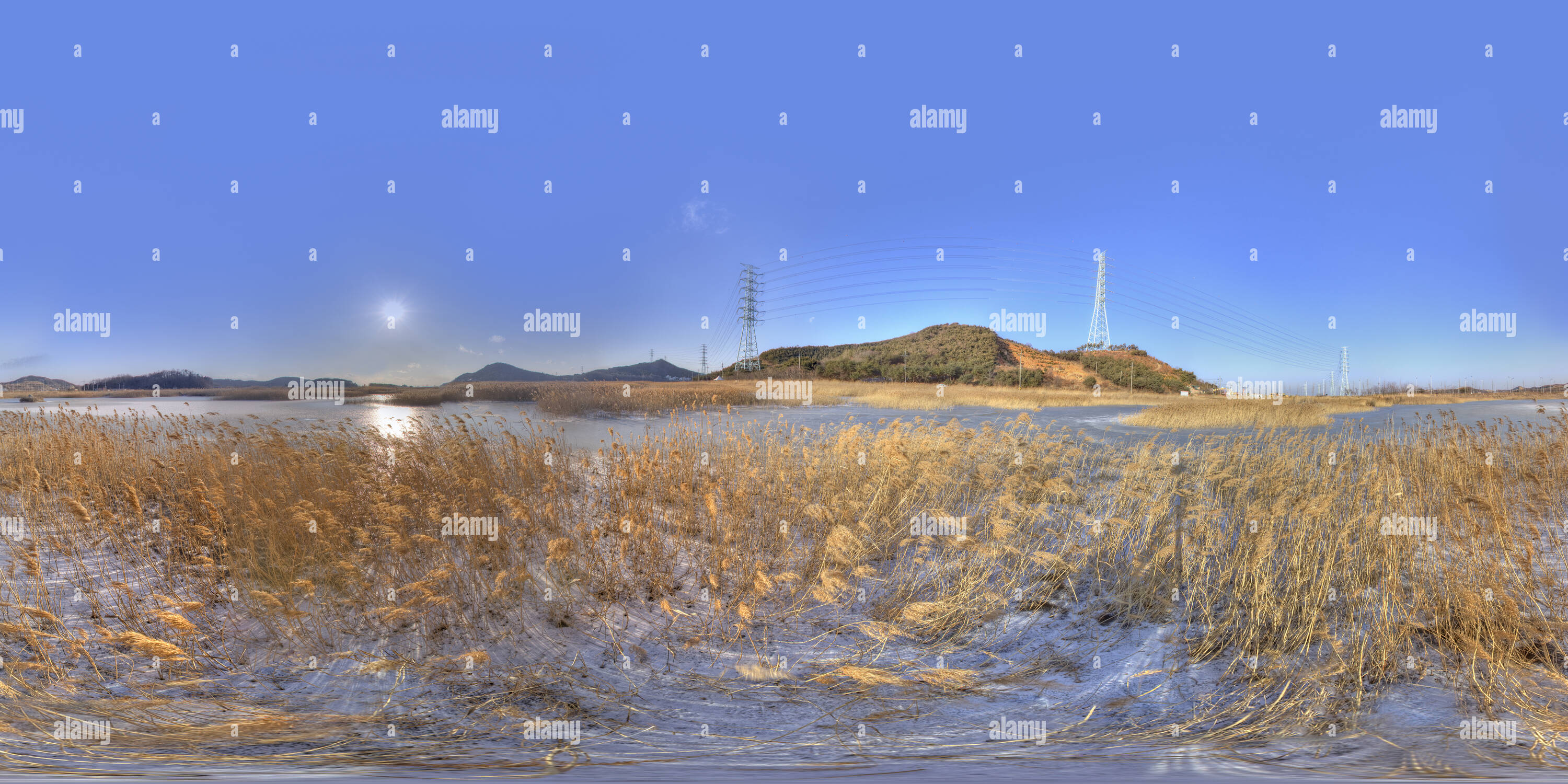 360° view of [HDR VR] West cost of Korea - Alamy