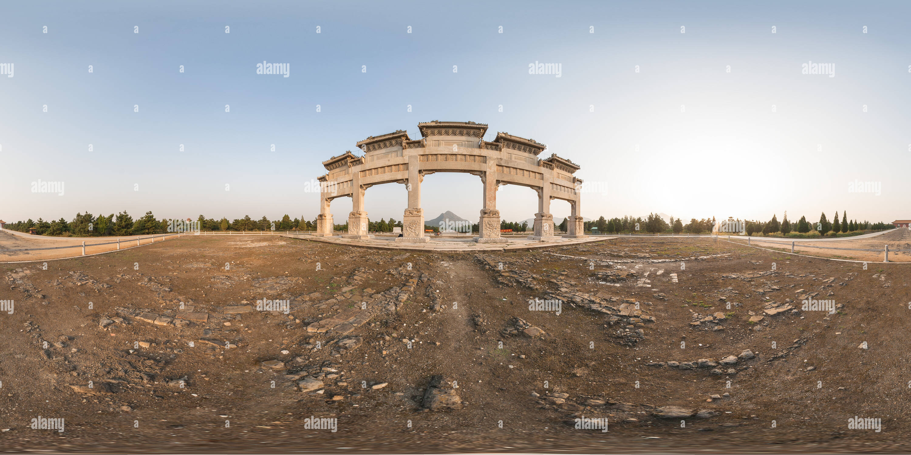 360° view of Eastern Qing Tombs 13- Xiaoling (stone arch - Alamy