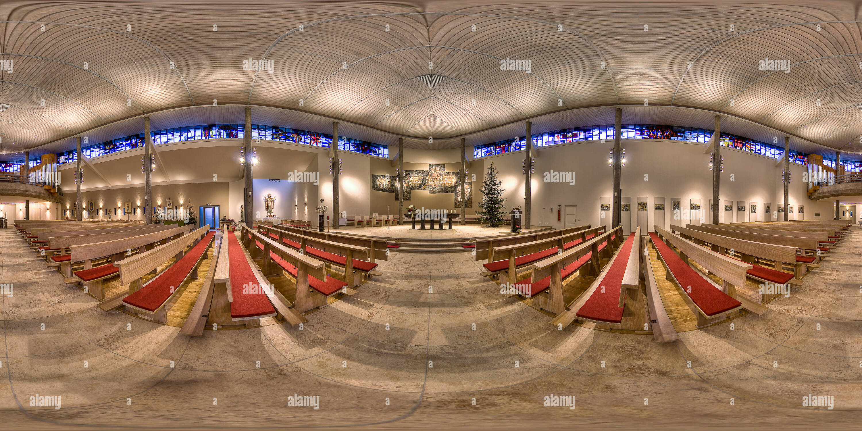 360° view of Herz Jesu Kirche - Ebersbach - Alamy