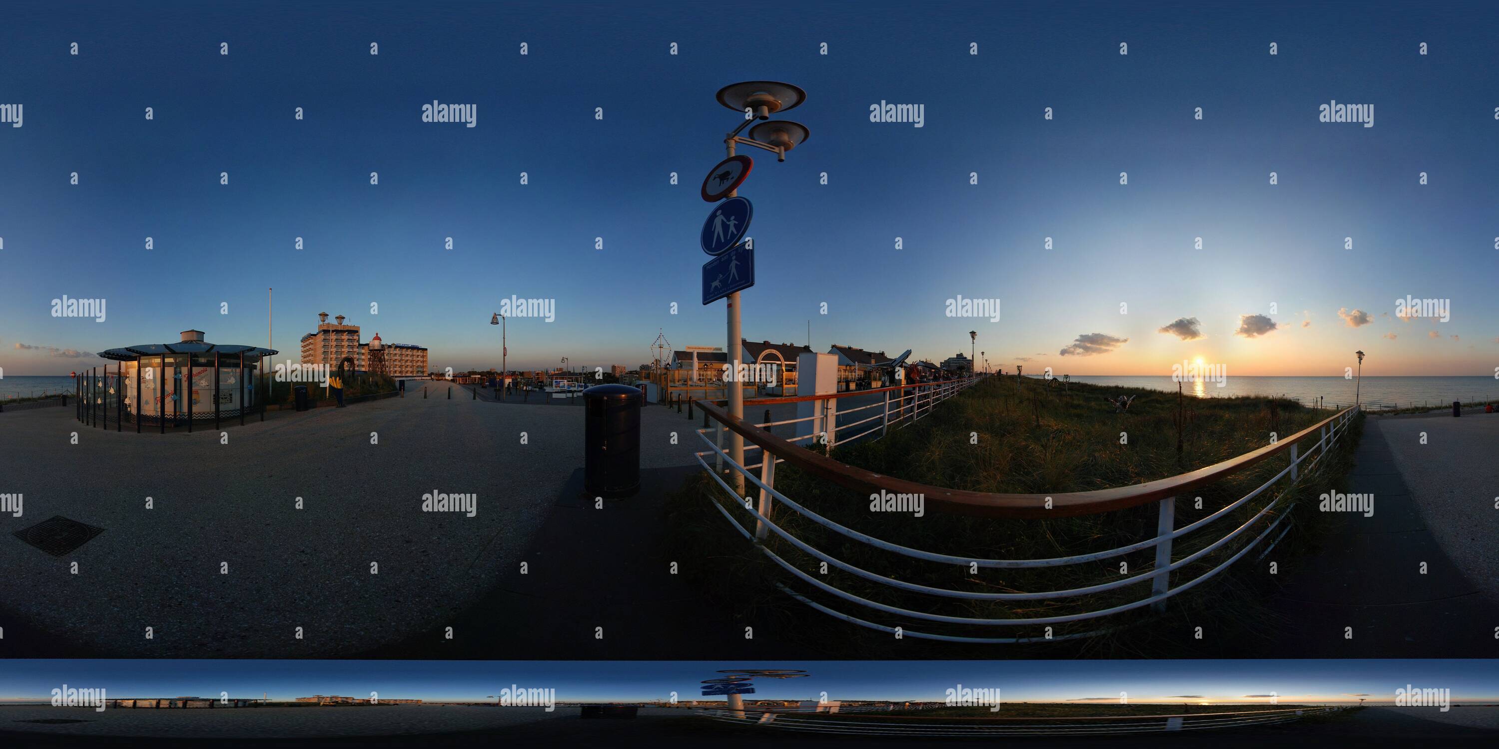 360° view of Kijkduin Boulevard Sunset - Alamy