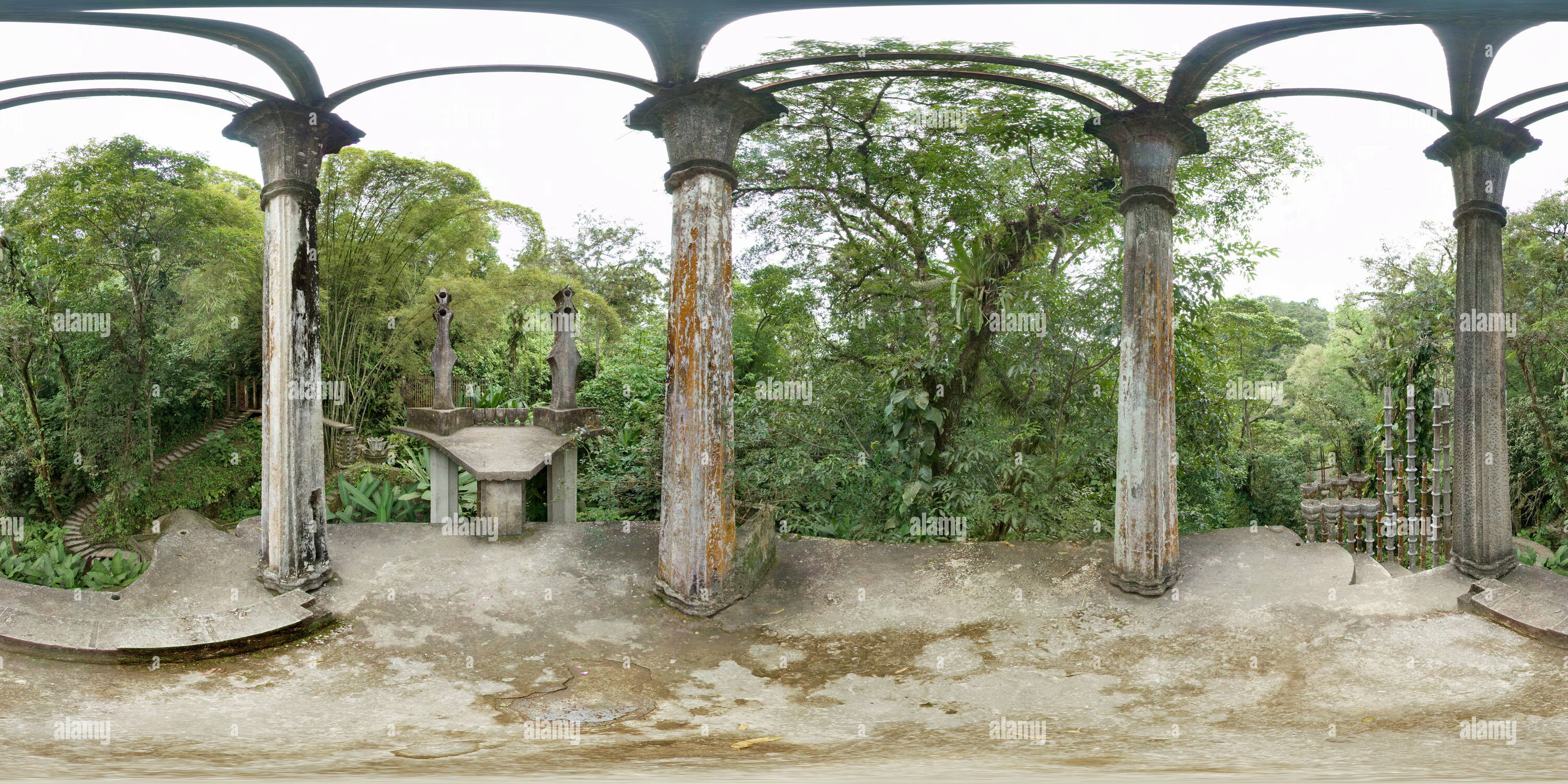 360° view of Sir Edward James' Castle 06 - Alamy