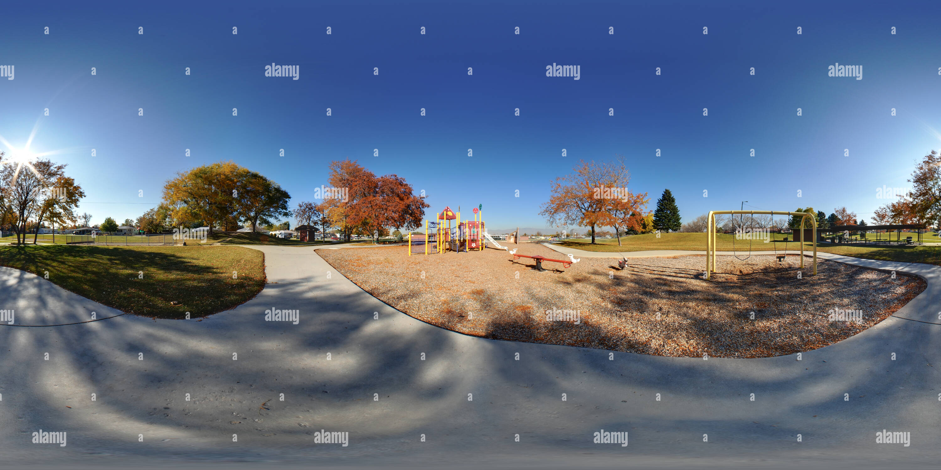 360° view of David Gourley Park - Alamy
