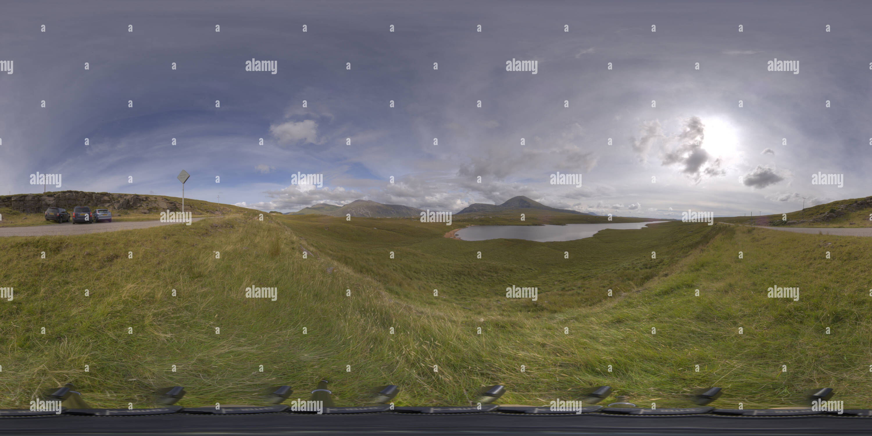 360° view of Highlands - Between Durness and Ullapool, close to Gualin ...