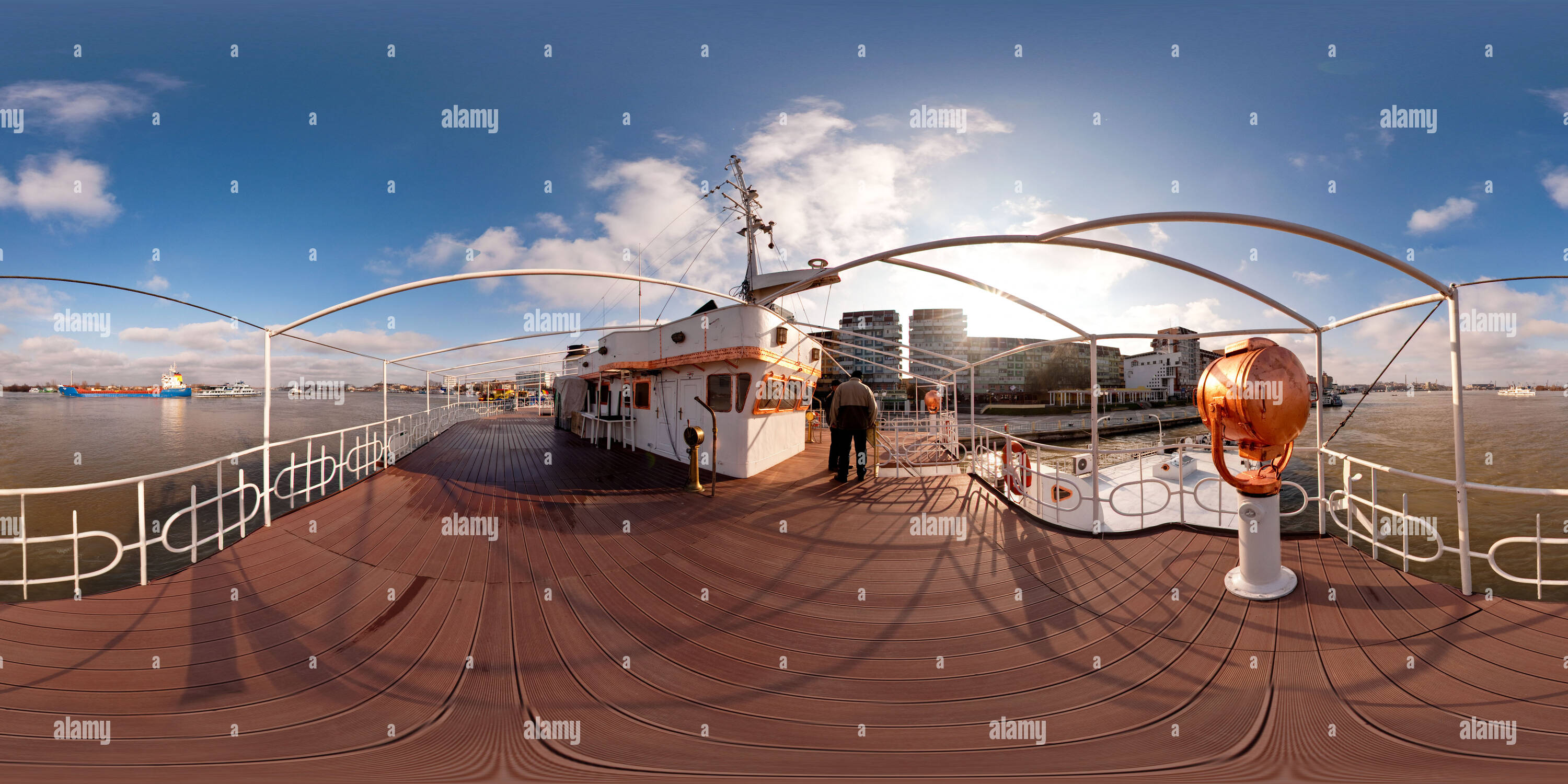 360° view of On deck of the Republic steam-frigate in Tulcea - Alamy