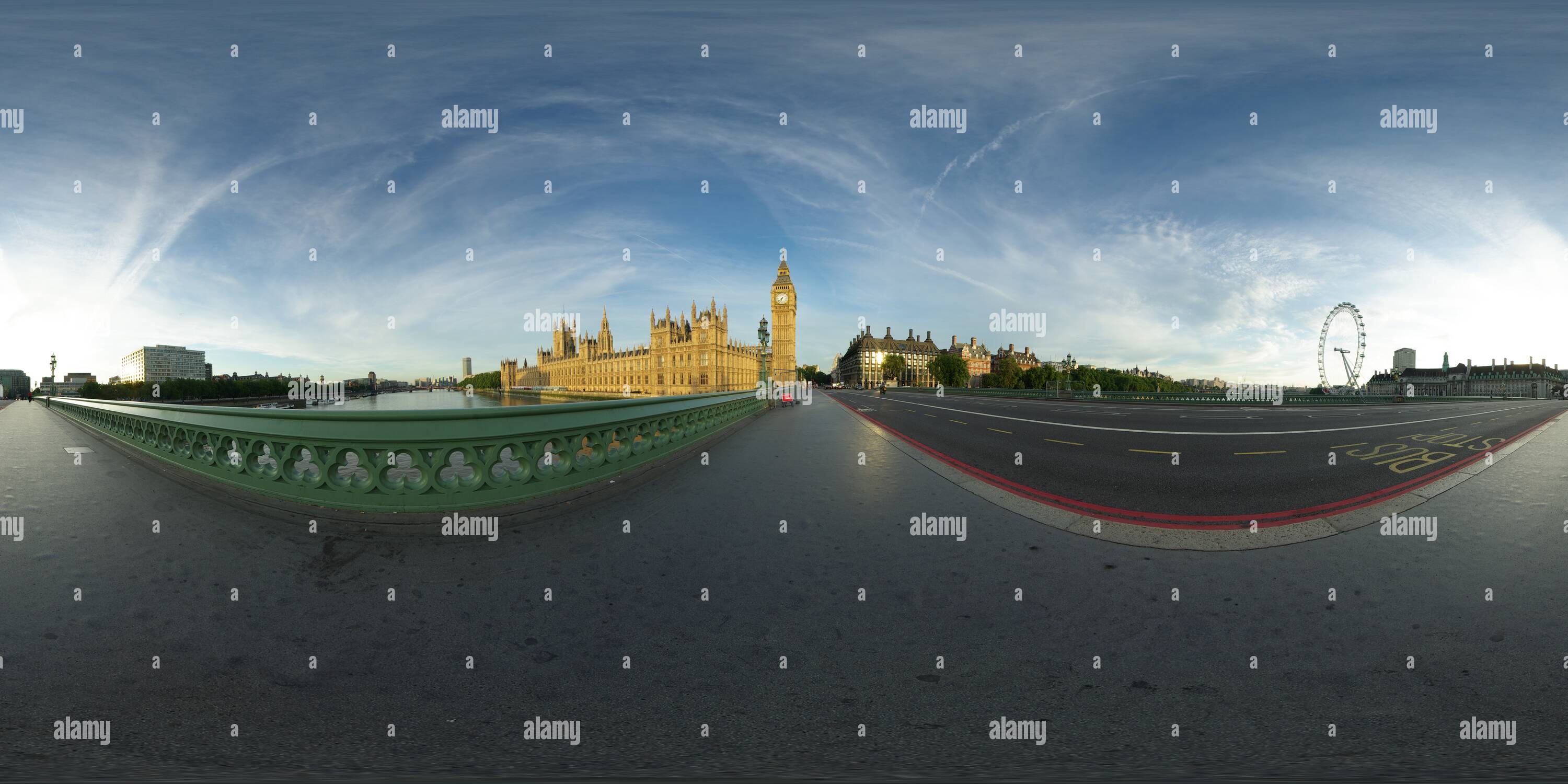360° view of Clock Tower after Sunrise - Alamy
