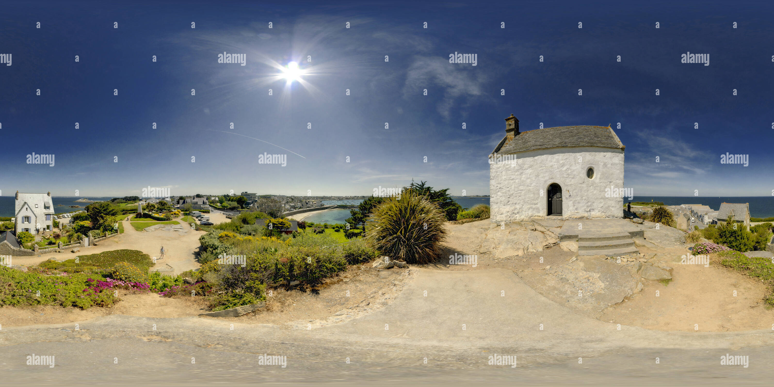 360° view of Chapelle Ste Barbe Roscoff Cb1 - Alamy