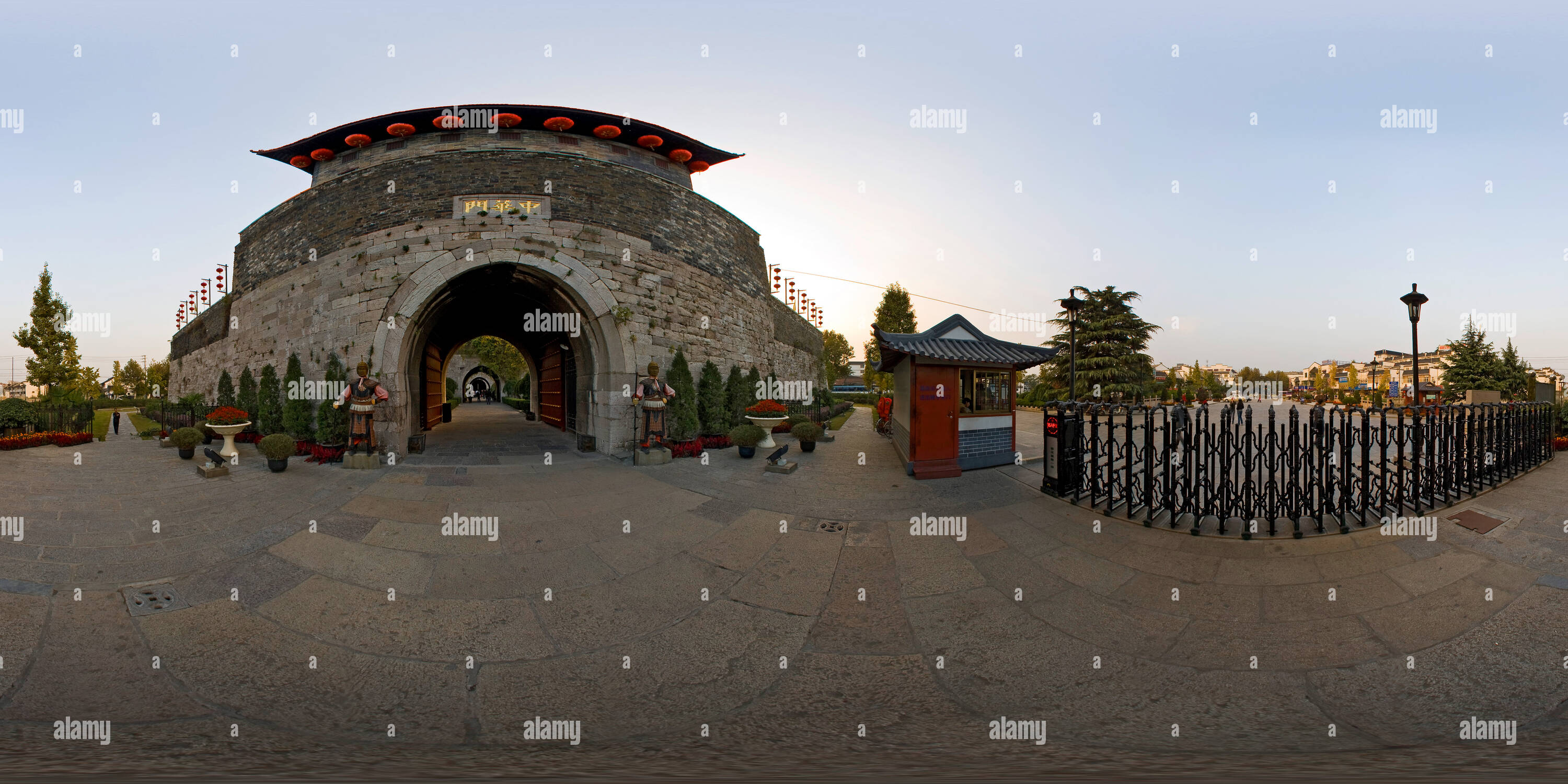 360° view of Nanjing, China Gate - gate panorama - Alamy